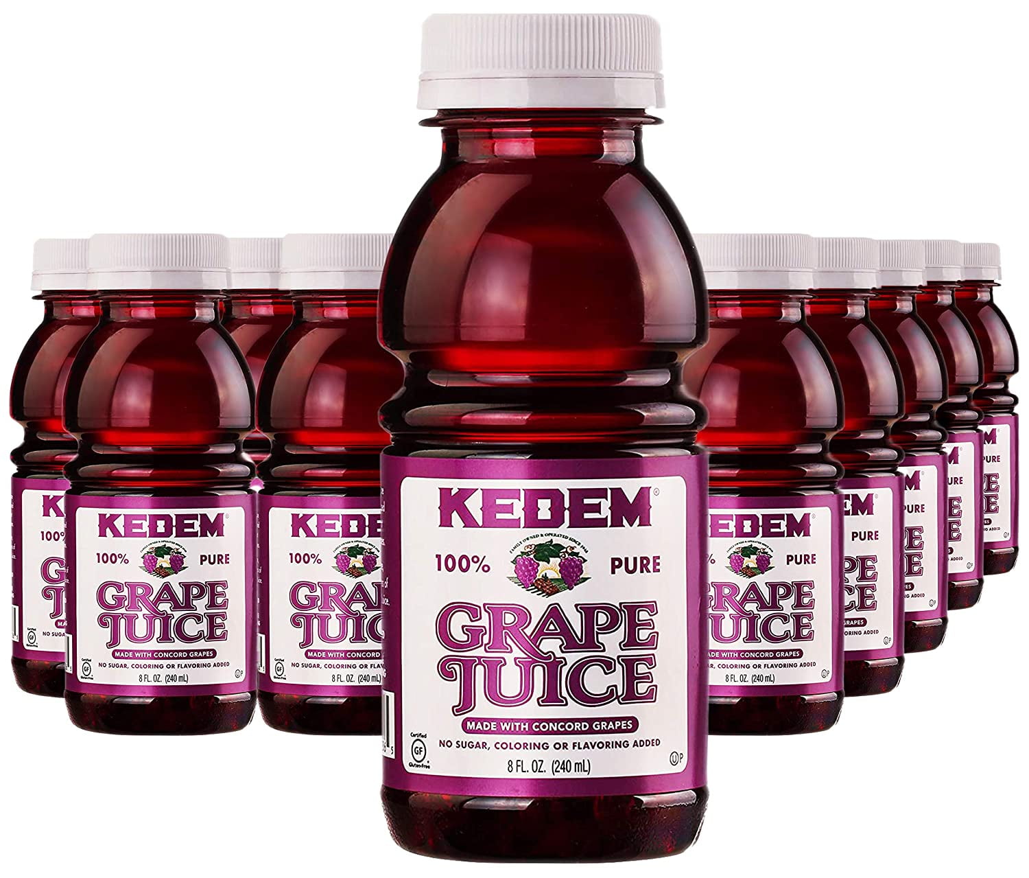 Kedem Concord Grape Juice, 8oz Plastic Bottle (24 Pack) - Walmart.com