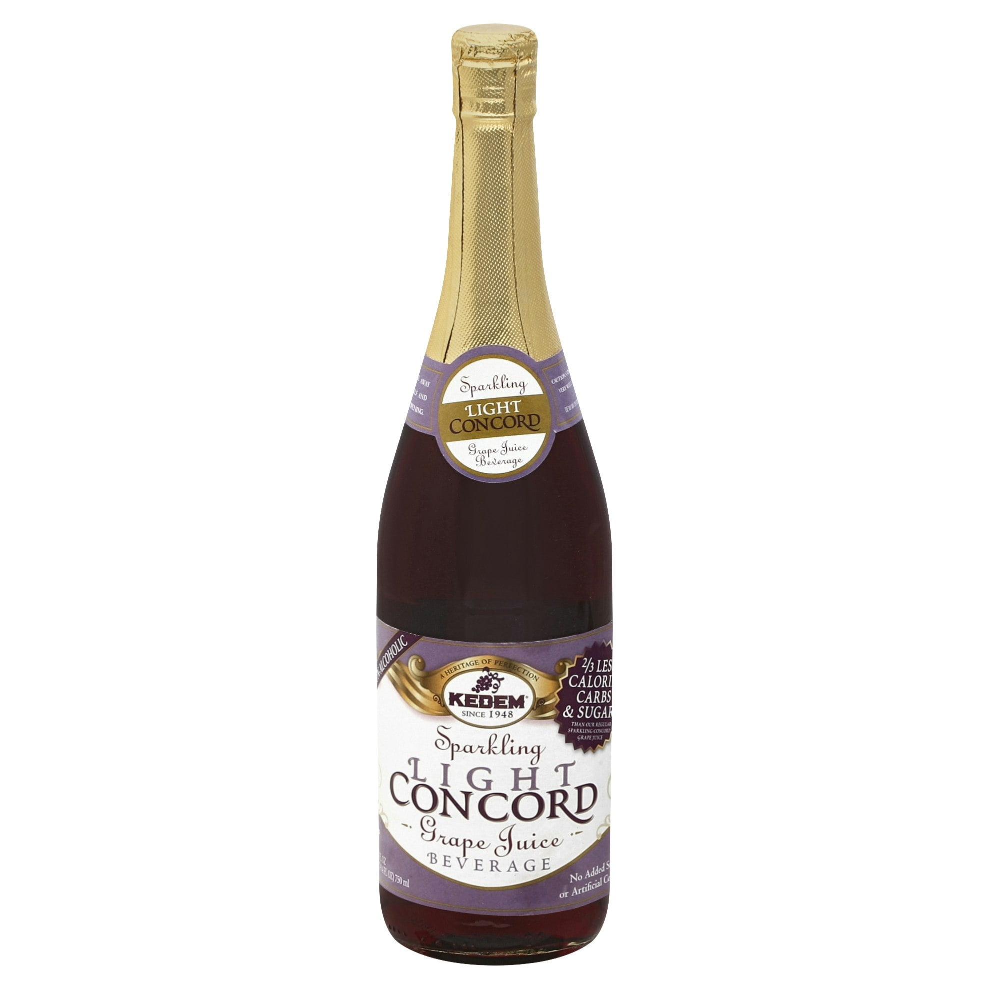 Kedem Sparkling Concord Grape Juice Light 750 ml (Pack Of 12) - Walmart.com