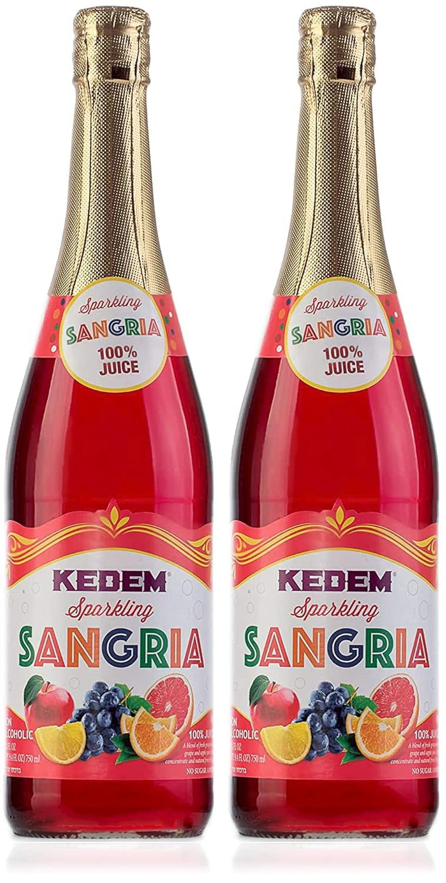 Kedem Sparkling Sangria, 25.4oz, No Added Sugar, Made from 100% Juice ...