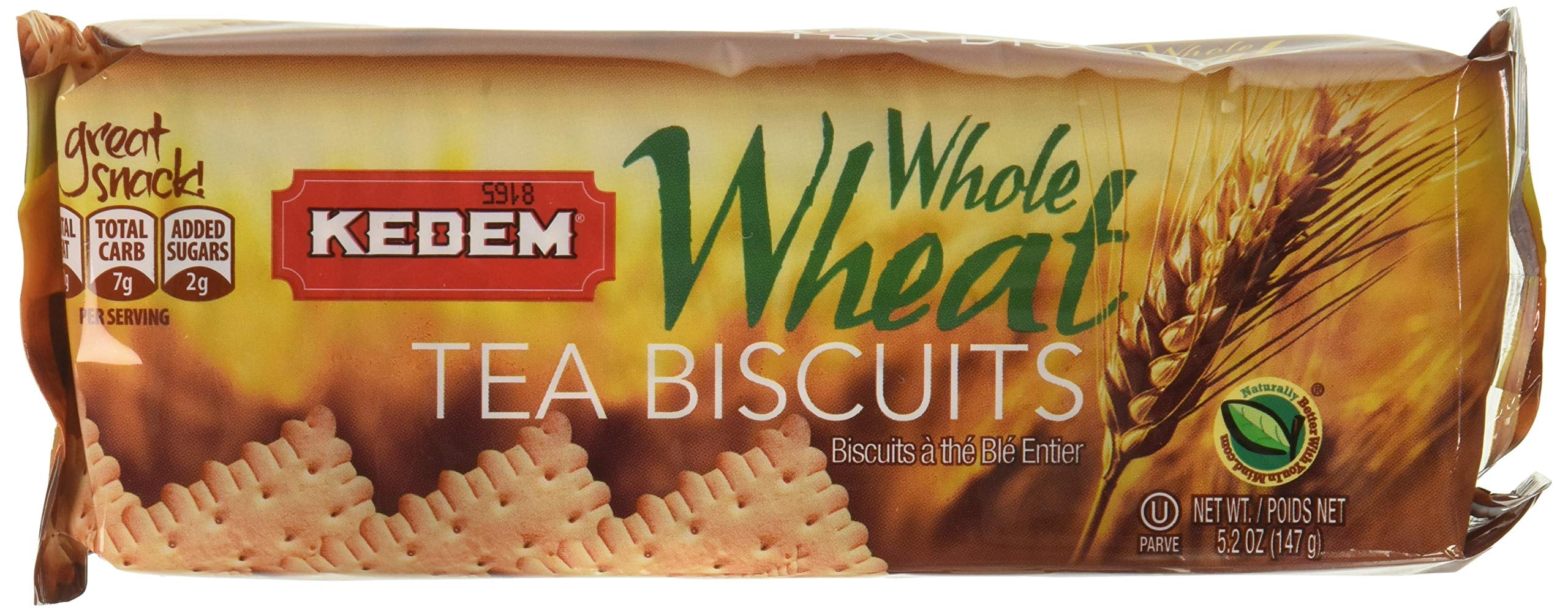 Kedem Whole Wheat Tea SSF20 Biscuits, 12 Count - Walmart.com