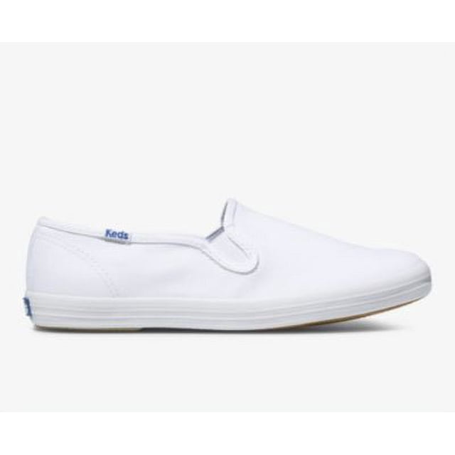 Keds Women's Champion Canvas Slip-On Sneaker, White - Walmart.com