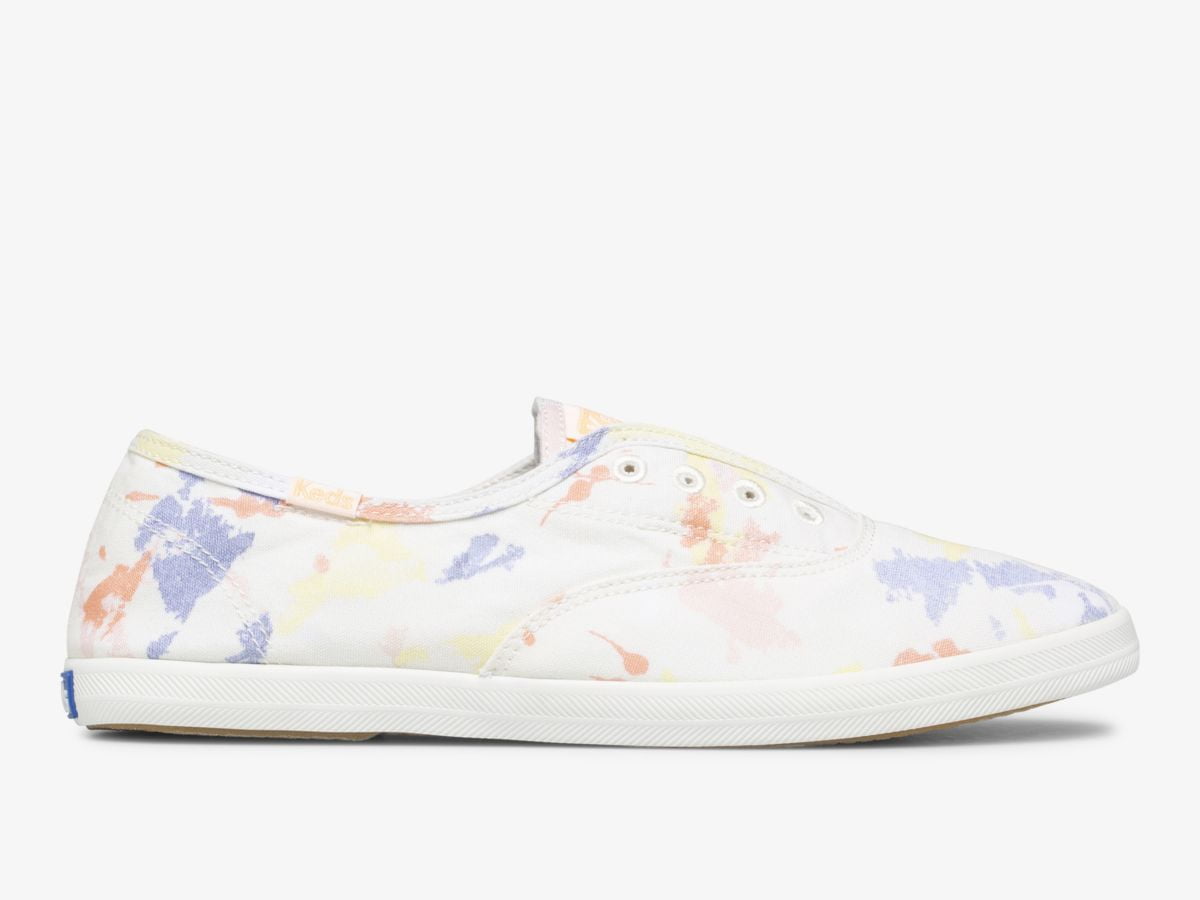Keds Chillax Splatter Twill Slip On Sneaker Women White Peach - Walmart.com