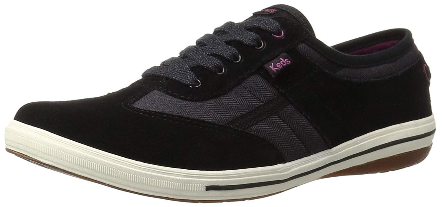 Keds Women's Craze T-Toe Suede Fashion Sneaker, Black Suede, 6 M US ...