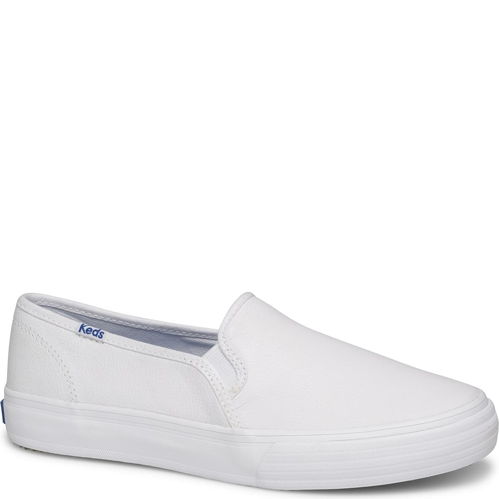 Keds Women's Double Decker Leather Slip On Sneaker - Walmart.com