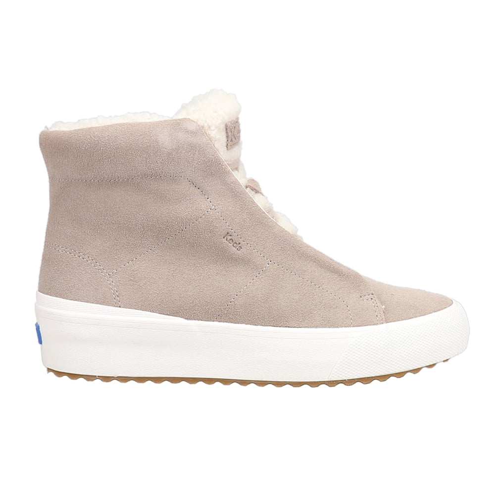 Keds Womens Remi Mid Suede Faux Fur Round Toe Zippered Ankle Boots ...