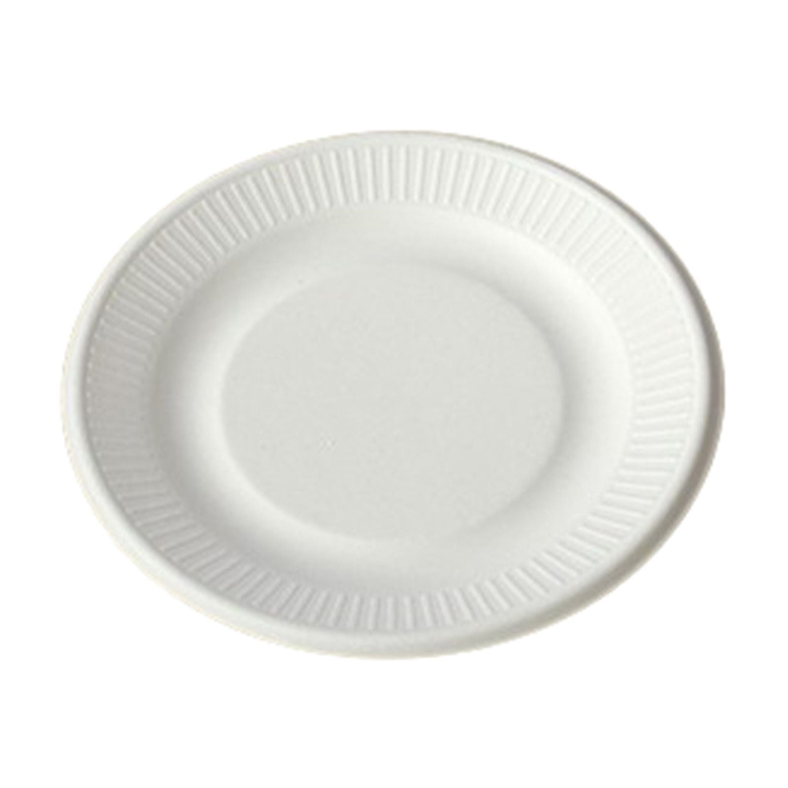Kedshhgu 10 Pcs Disposable Dessert Plates Paper, Compostable Round ...