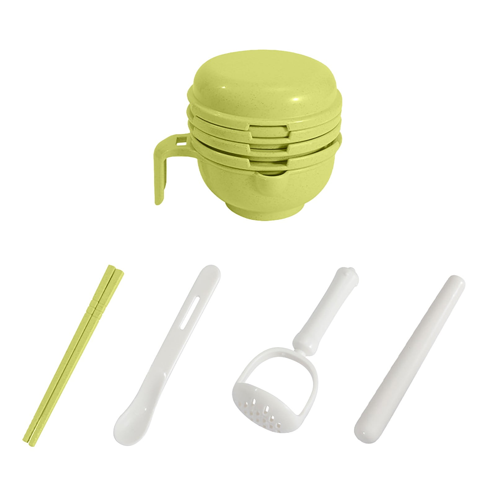 Kedshhgu 10 Piece Set Baby Plastic Complementary Food Grinding Bowl ...