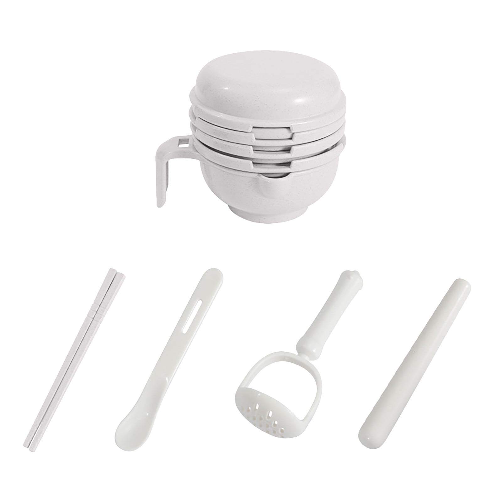 Kedshhgu 10 Piece Set Baby Plastic Complementary Food Grinding Bowl ...