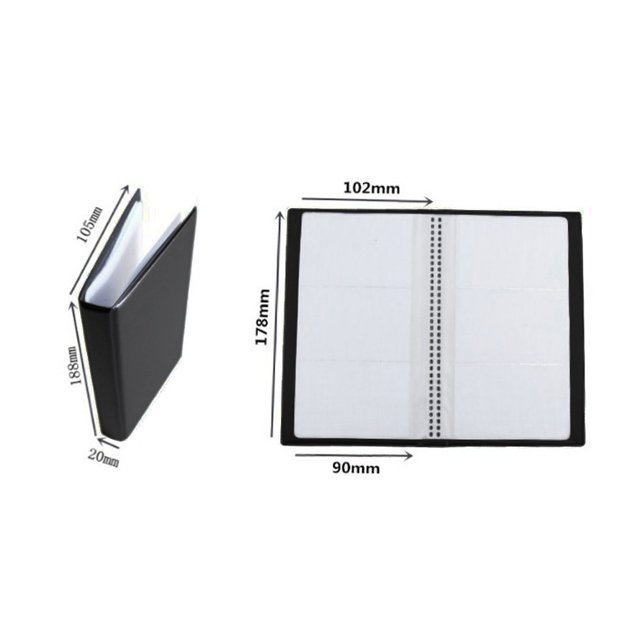 Kedshhgu Business Card Book Holder 120 Card Capacity, Business ID Card ...