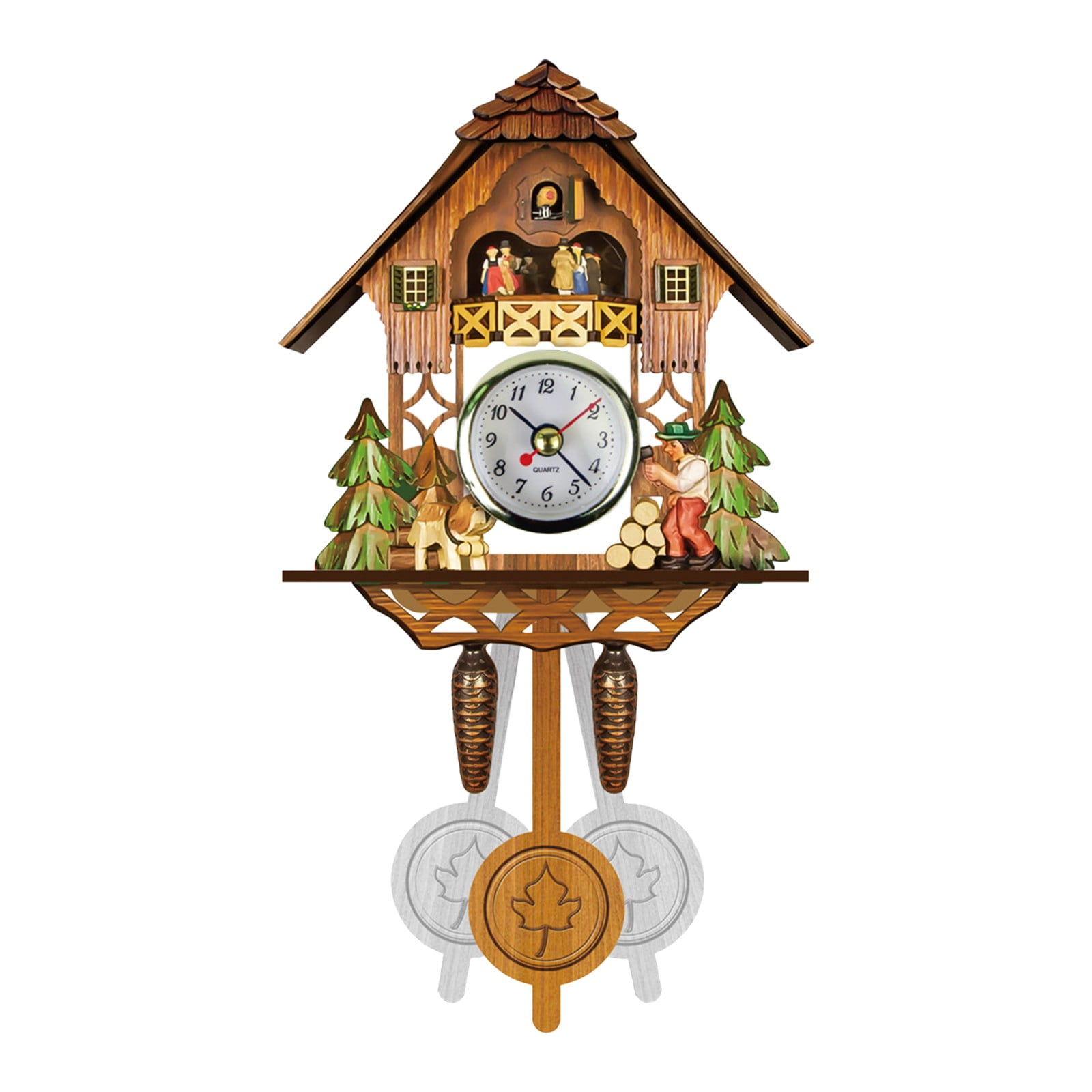 Kedshhgu Clearance Cuckoo Cuckoo Wall Clock Chime Alarm Clock Retro ...