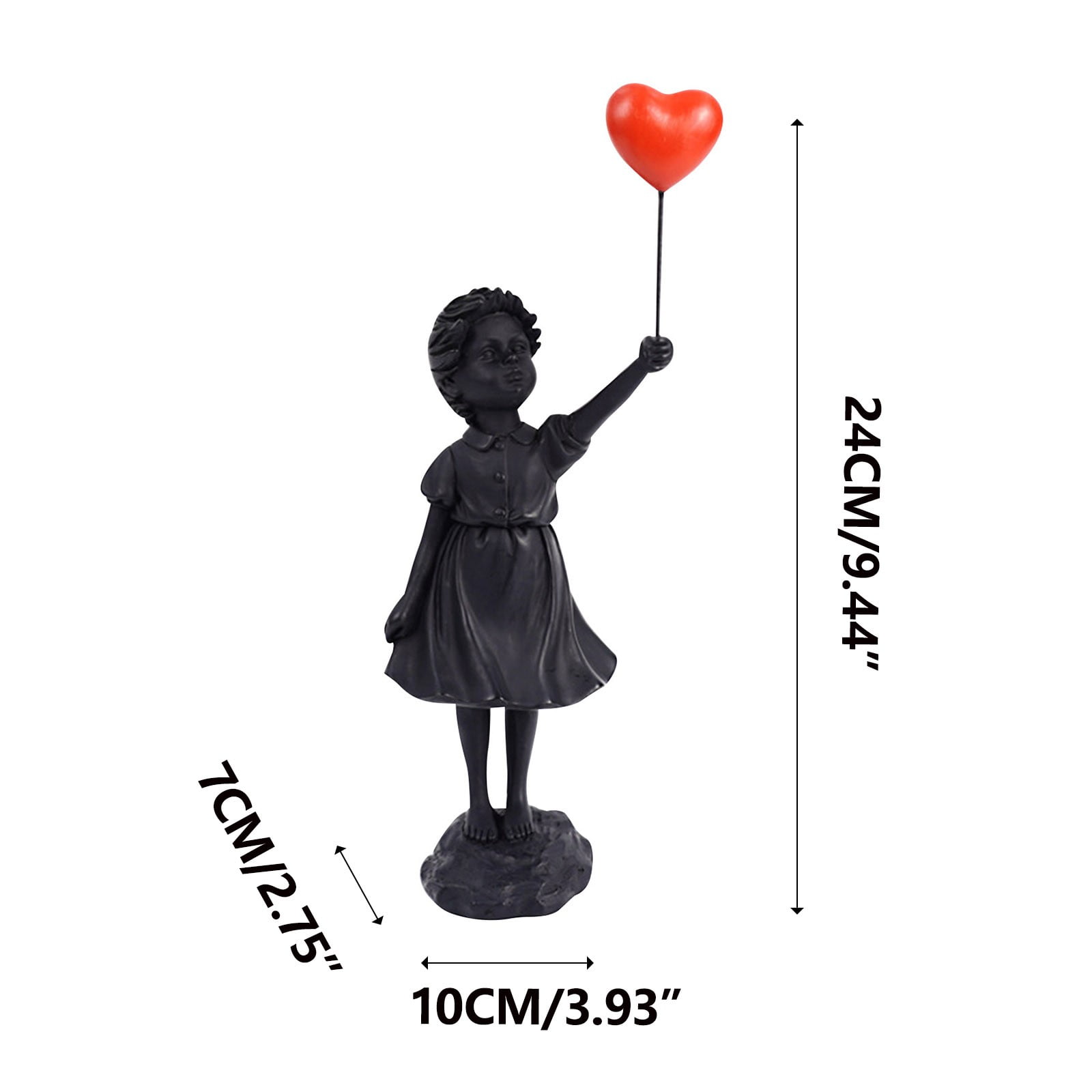 Kedshhgu Clearance Cute Girl With Resin Sculpture Figure Statue For ...