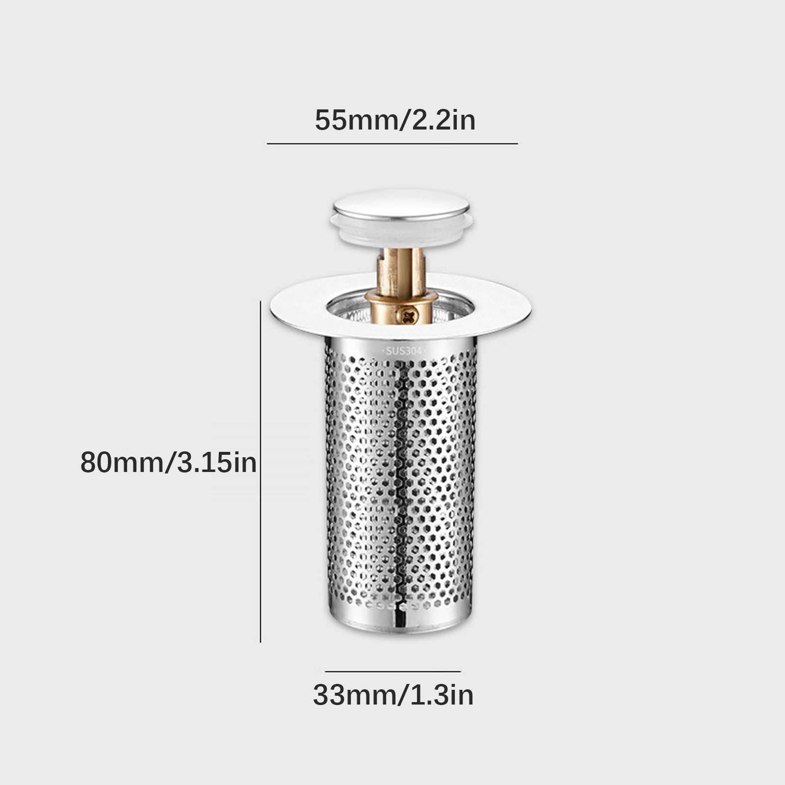 Kedshhgu Hair Catcher Bathroom Sink Bathroom Sink Stopper Strainer With ...