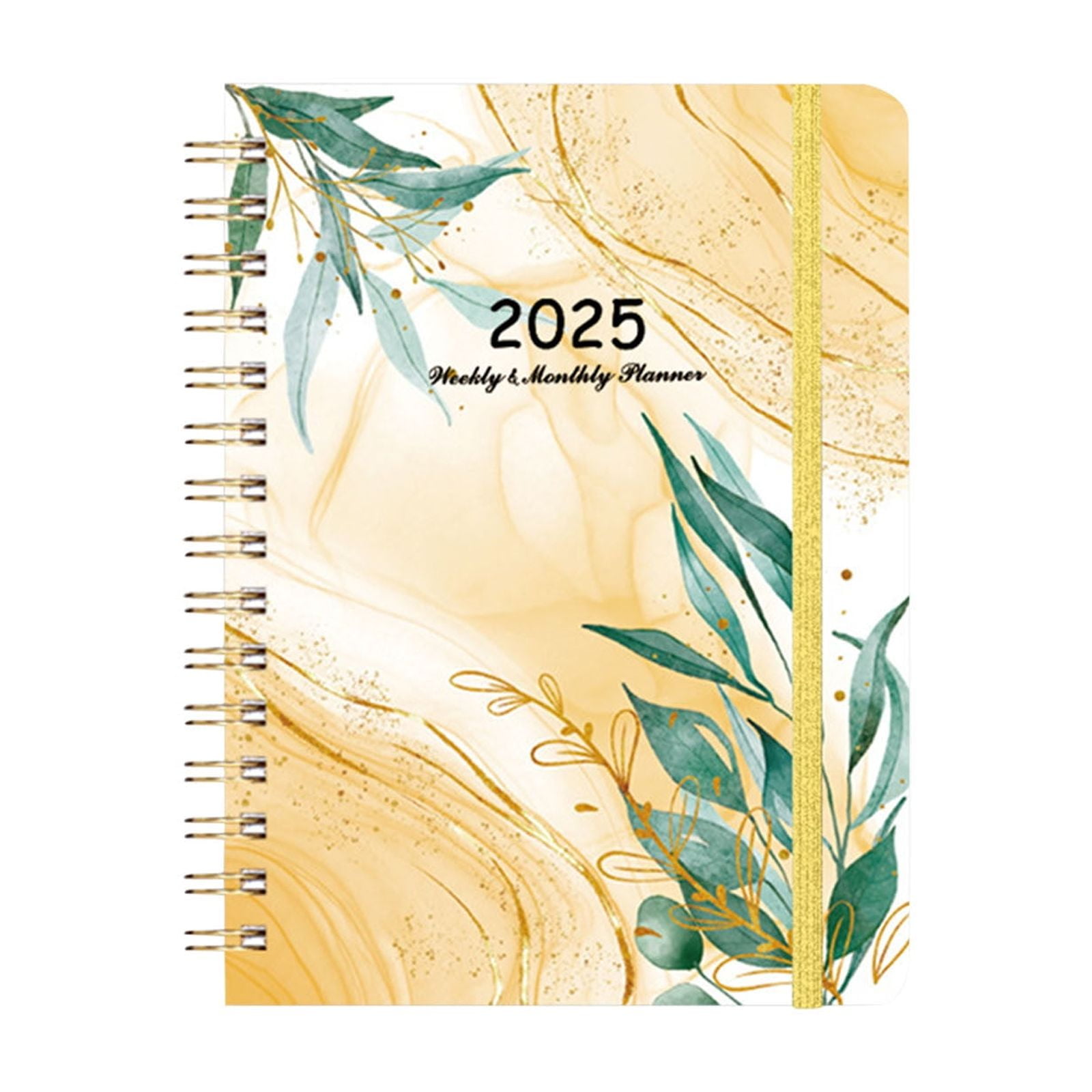 Kedshhgu Daily Planner 2025 English Planning Notebook Plants Theme ...