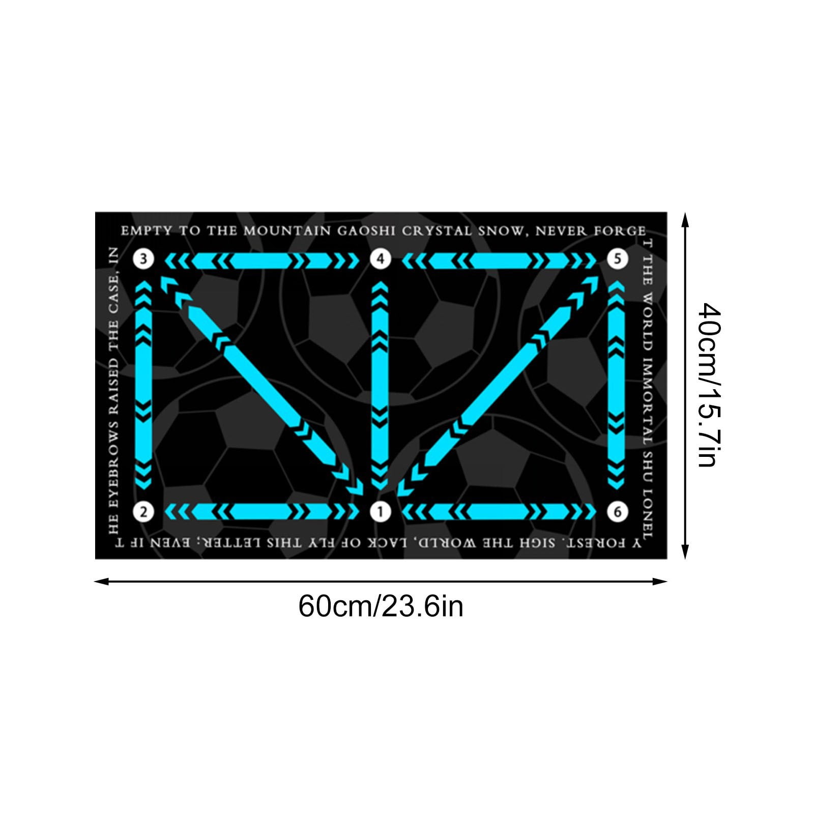 Kedshhgu Football Footstep Training Mat, Soccer Training Mat Soccer ...