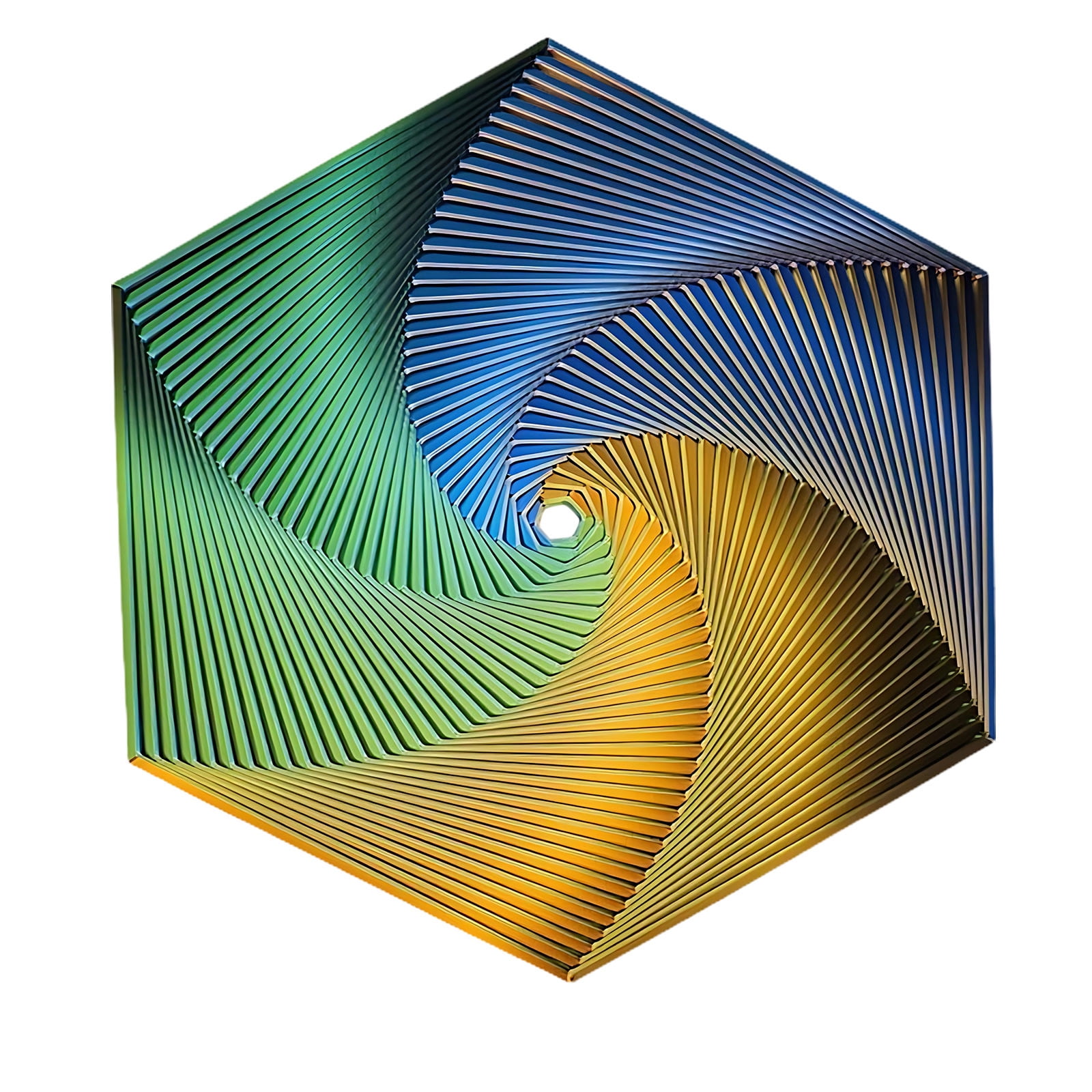 Kedshhgu Fractal Hexagon, 3D Printed Hexagon Toy, Hexagon Spiral Visual ...