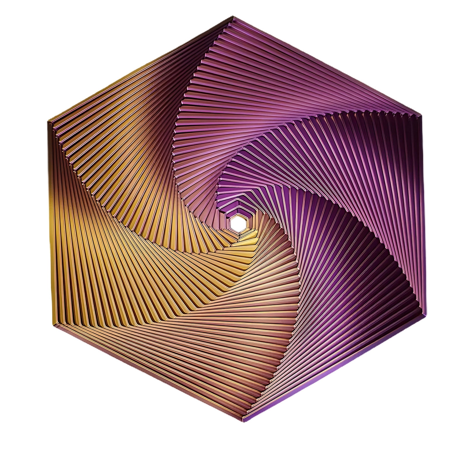 Kedshhgu Fractal Hexagon, 3D Printed Hexagon Toy, Hexagon Spiral Visual ...