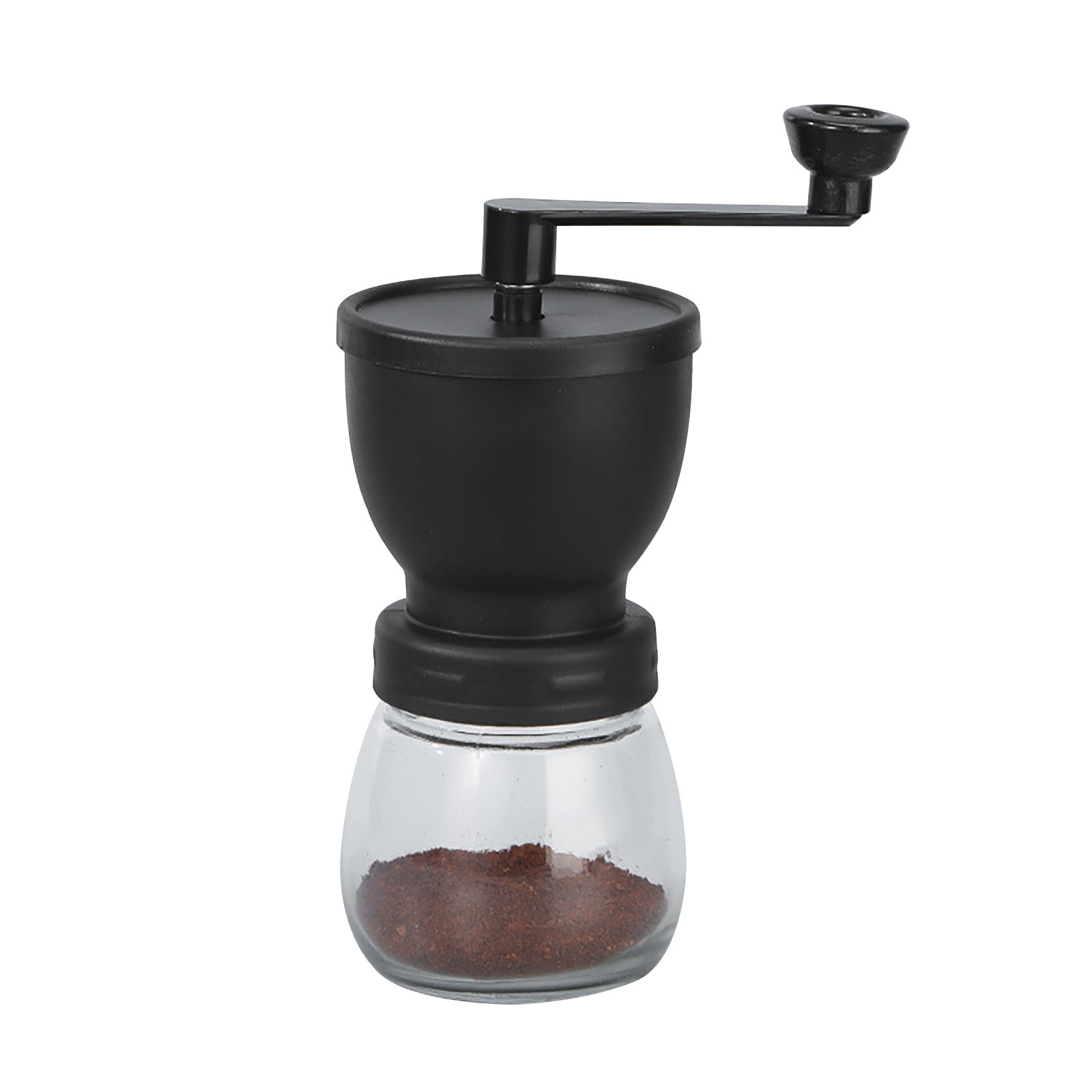 Kedshhgu Hand Grinder Coffee Machine with Ceramic Core Glass Jar ...