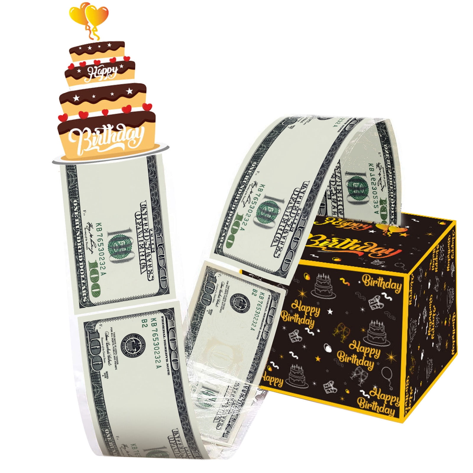 Kedshhgu Happy Birthday Money Pull Box, Exquisite Luxury Surprise Box ...