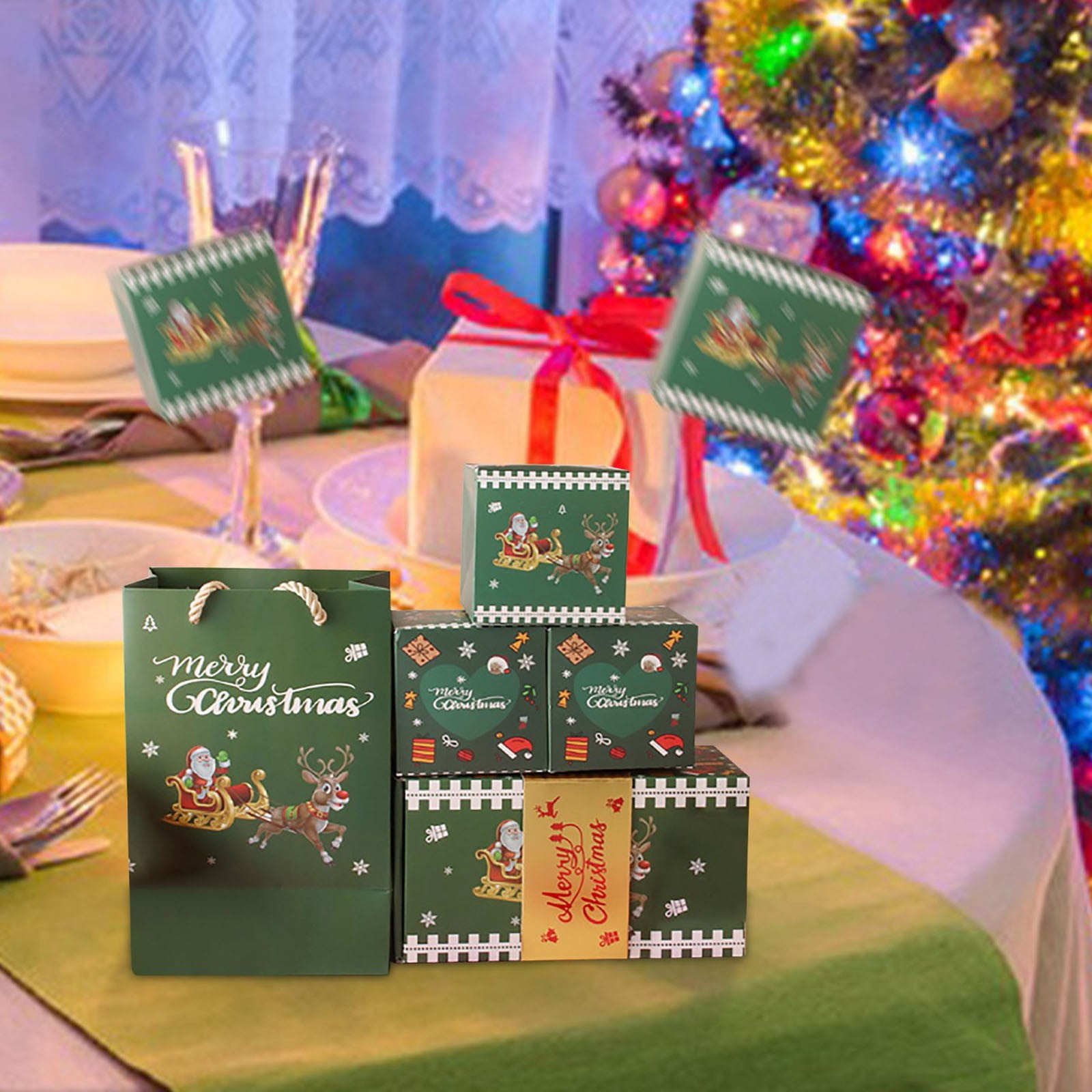 Kedshhgu Merry Christmas Surprise Box Gift Box Explosion Box, Surprise ...