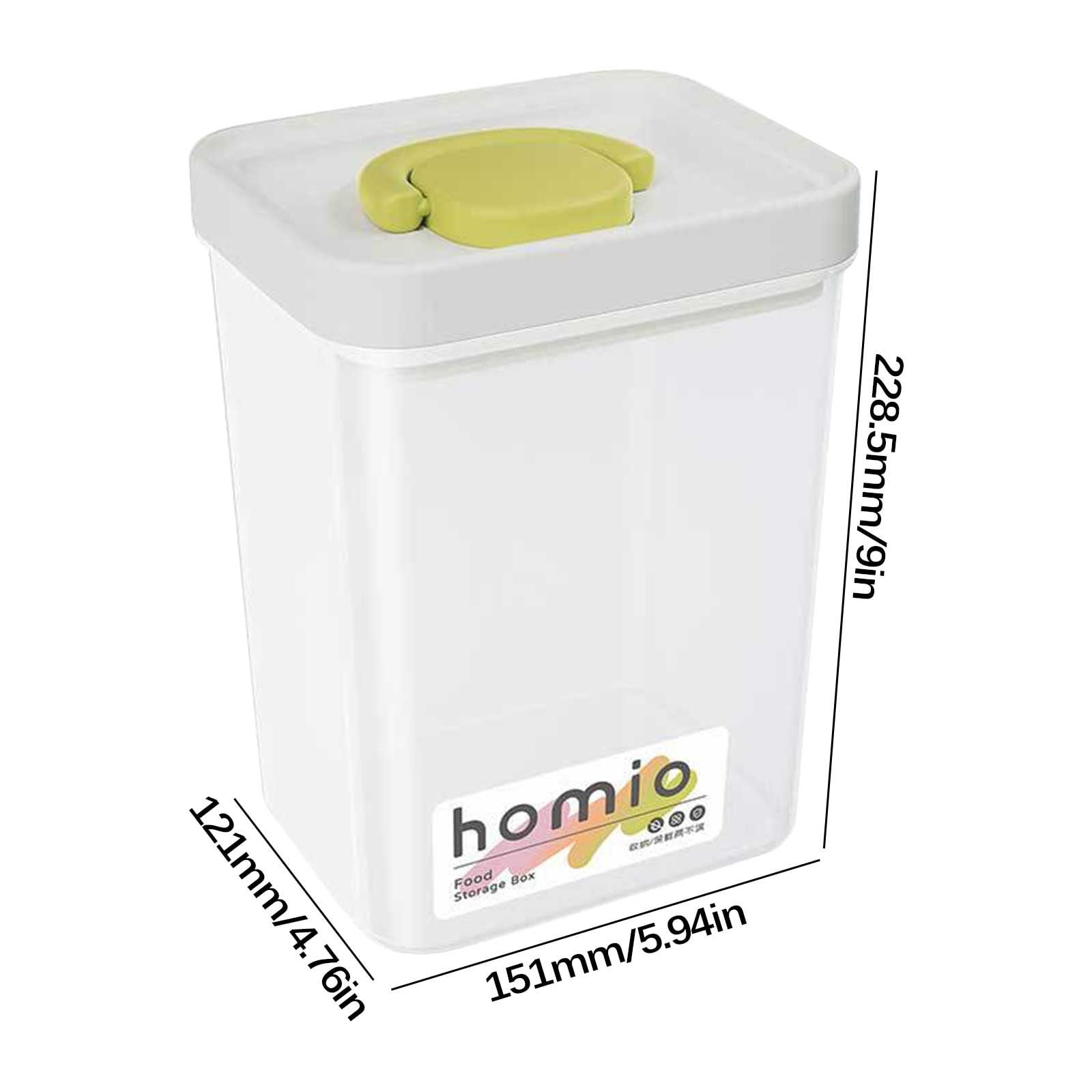 Kedshhgu Rice Storage Container, Food Grade Transparent Stackable ...