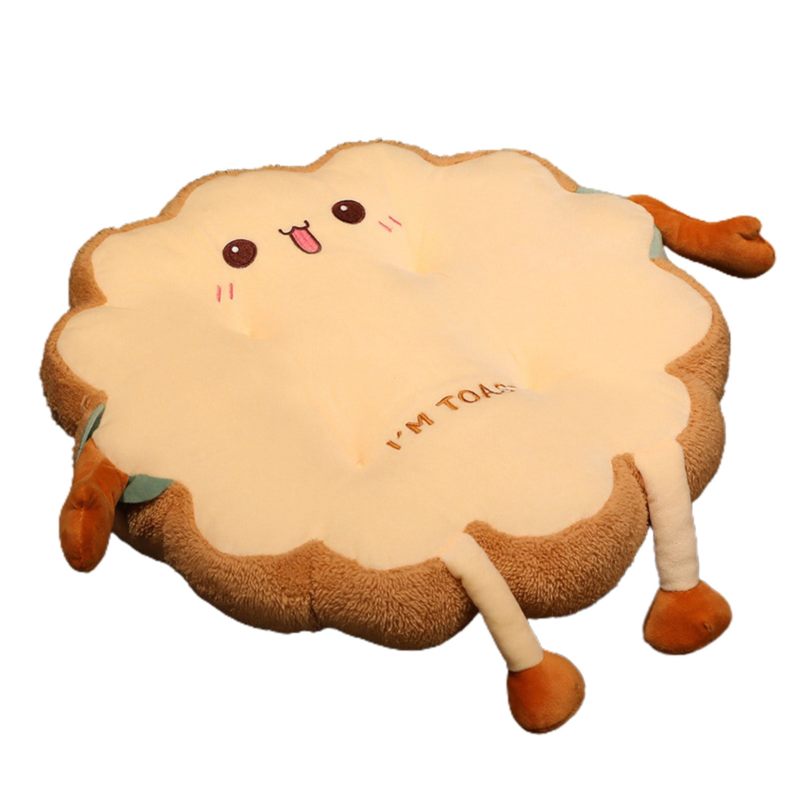 Kedshhgu Student Seat Cushion, Cute Toast Cushion, Bedroom Floor Hip ...