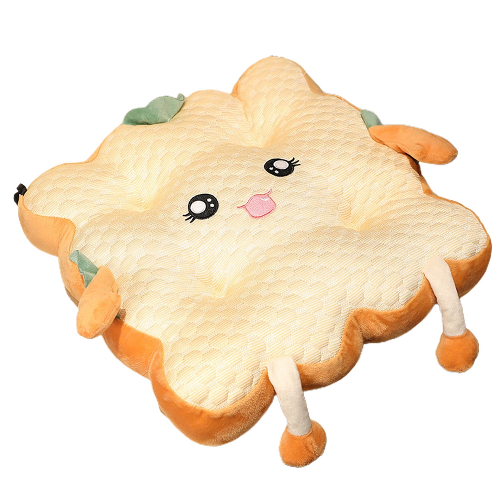 Kedshhgu Student Seat Cushion, Cute Toast Cushion, Bedroom Floor Hip ...