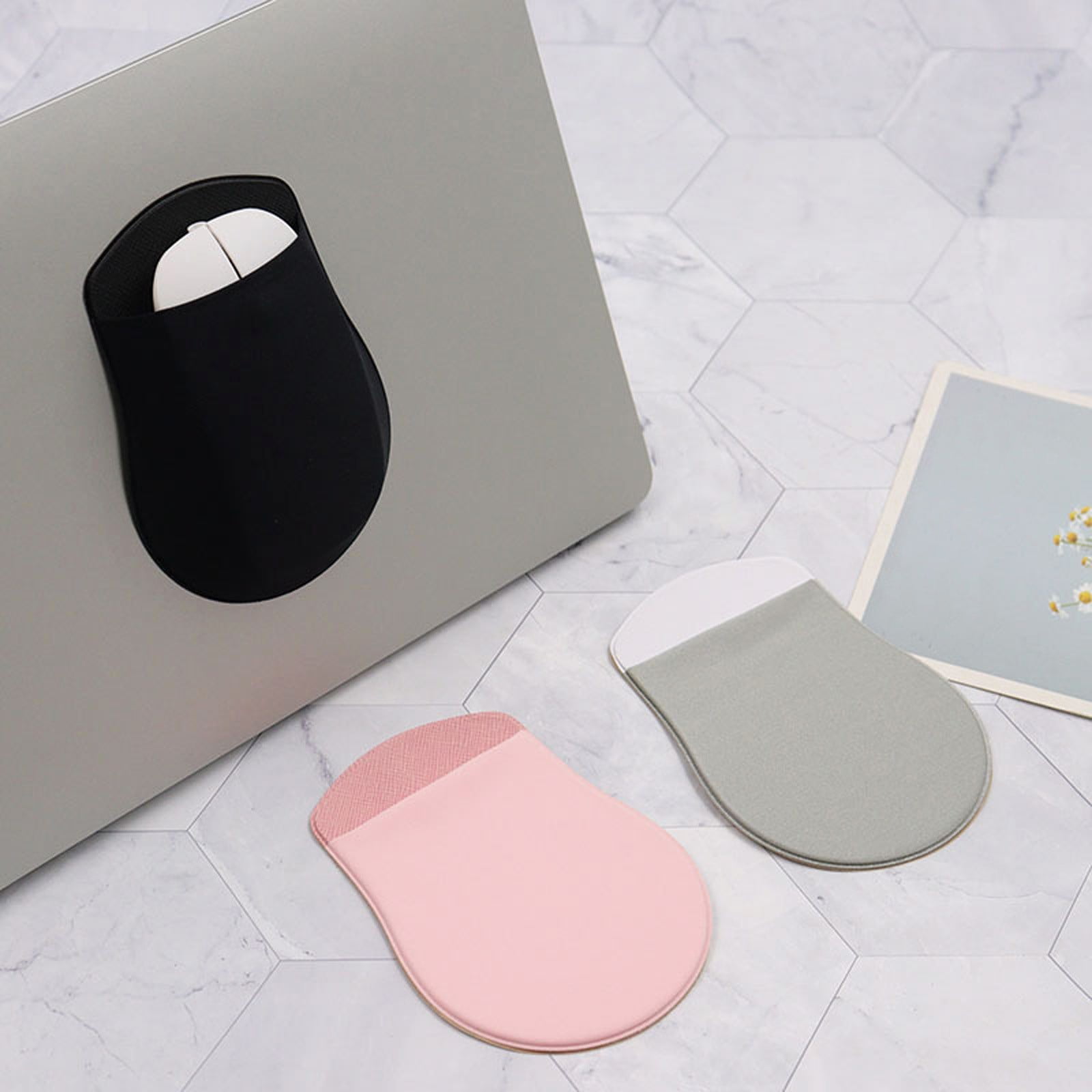 Kedshhgu Universal Stick-On Mouse Pouch, Mouse Sleeve for Laptop ...