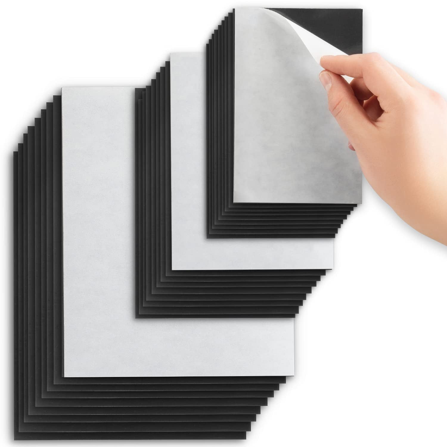 Kedudes Magnetic Sheet with Adhesive Backing, Cut & Customize Flexible ...