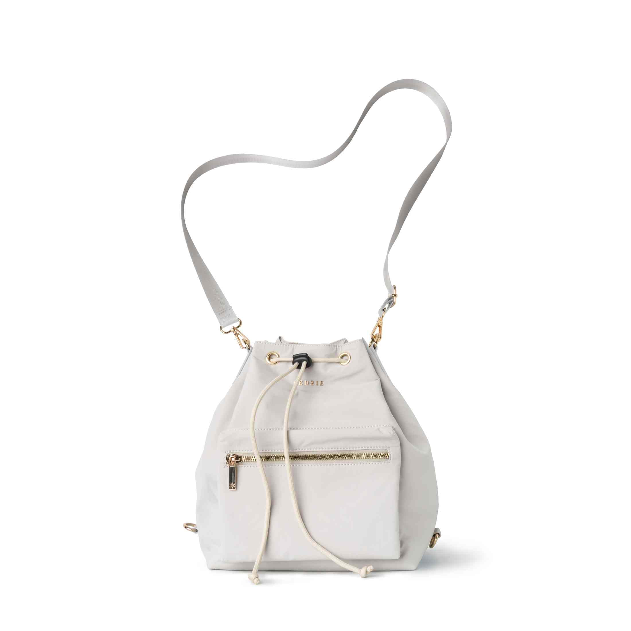 Kedzie Aries Convertible Bucket Bag 3-Way Backpack Crossbody Strap ...