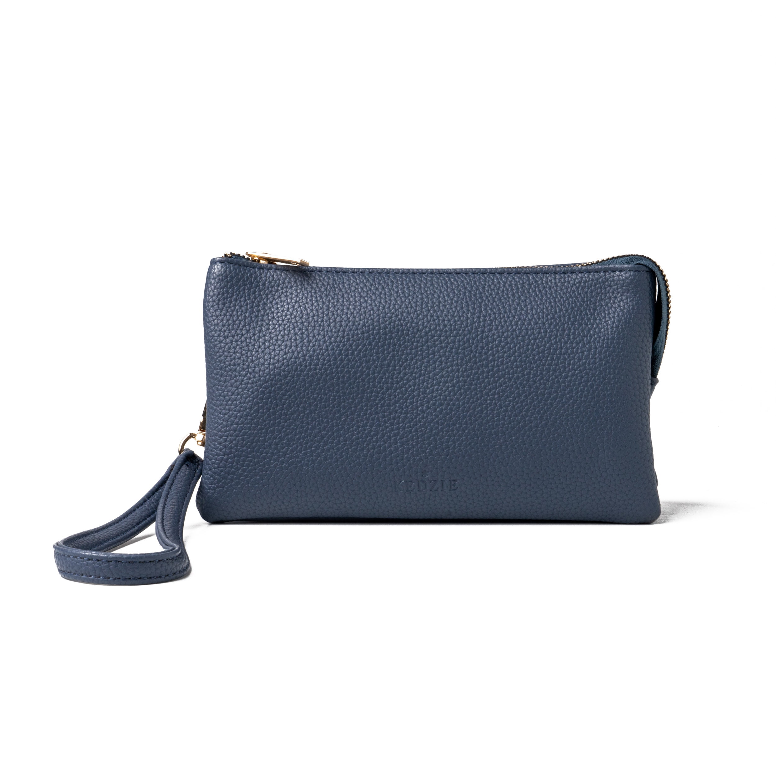 Kedzie Eclipse Convertible Wallet Crossbody Bag in Vegan Leather, Blue ...