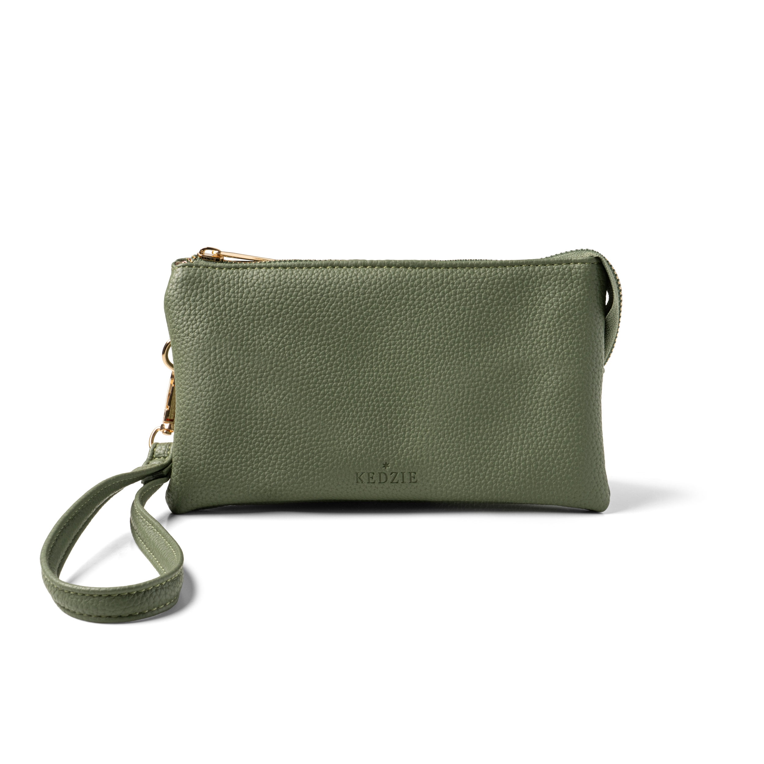 Kedzie Eclipse Convertible Wallet Crossbody Bag in Vegan Leather, Green (Women's) - Walmart.com