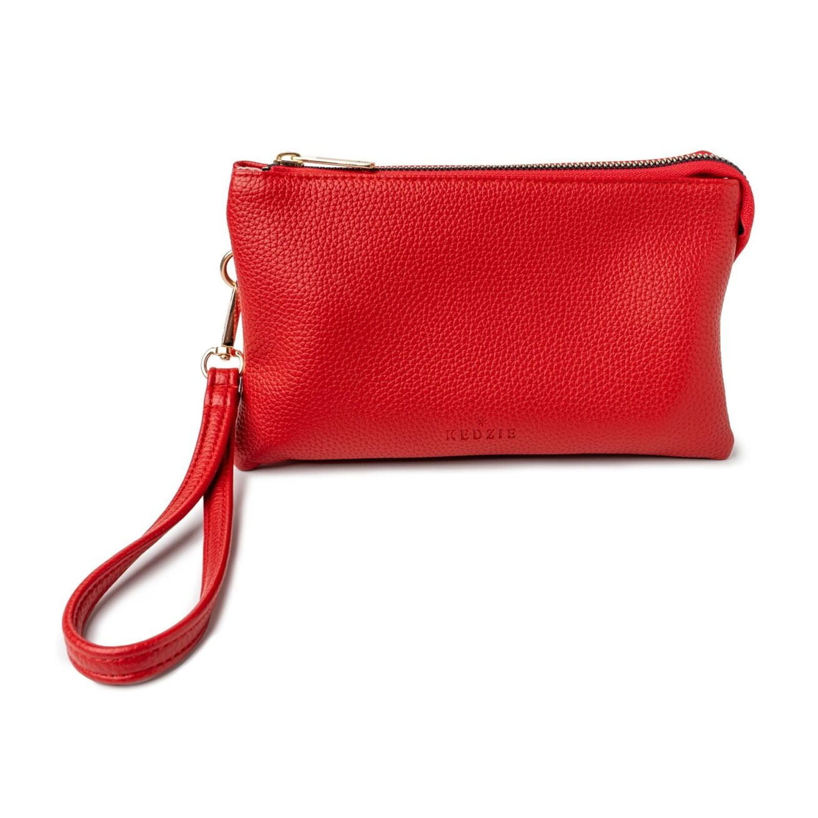 Kedzie Eclipse Convertible Wallet Crossbody Bag in Vegan Leather, Red ...