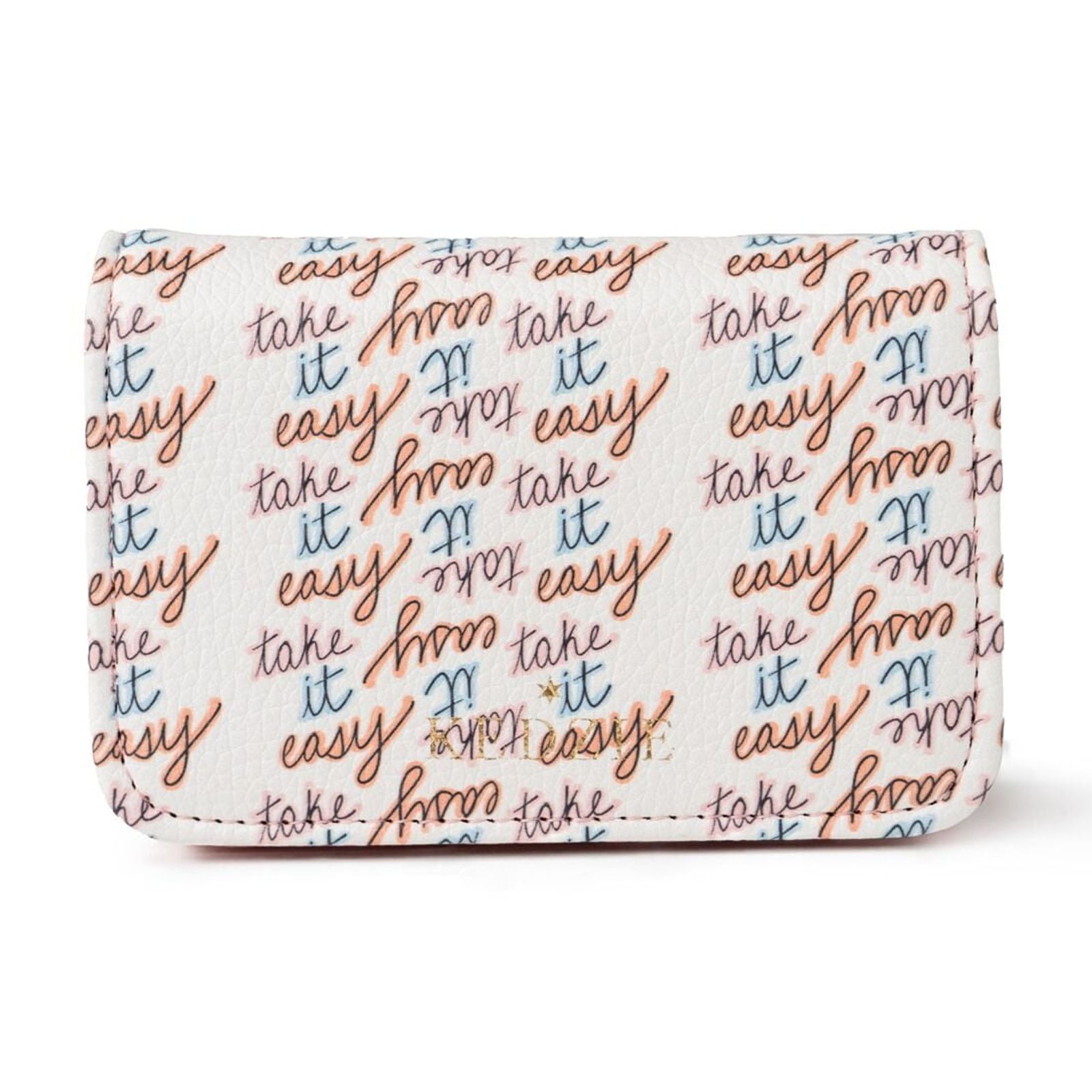 Kedzie Essentials Only Cash & Card Wallet Vegan Leather, Take It Easy ...