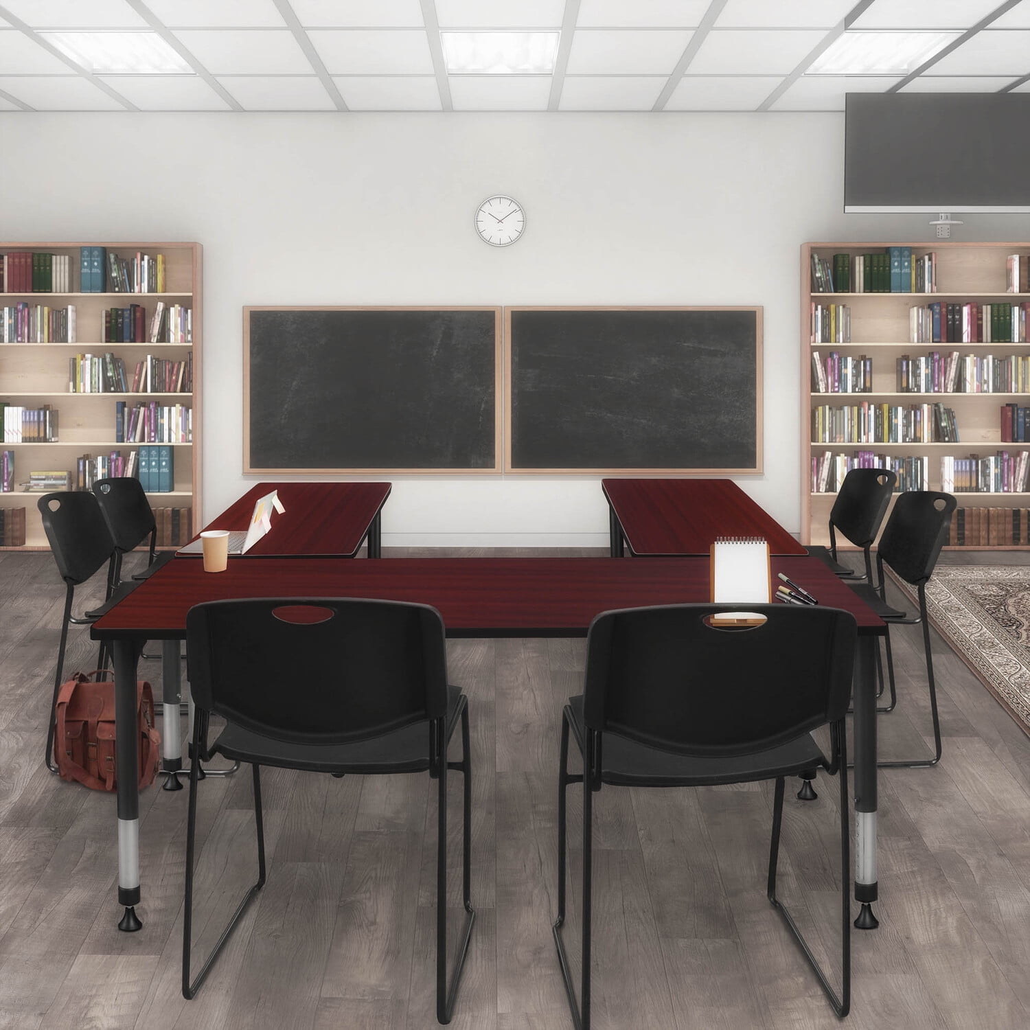Regency Kee 60 x 24 in. Height Adjustable Classroom Activity Table ...