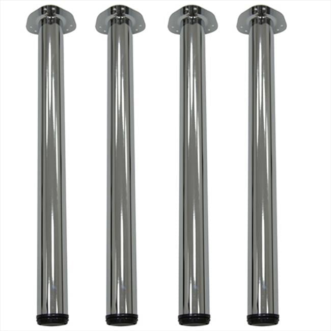 Kee Post Table Legs, Set Of 4 - Chrome - Walmart.com