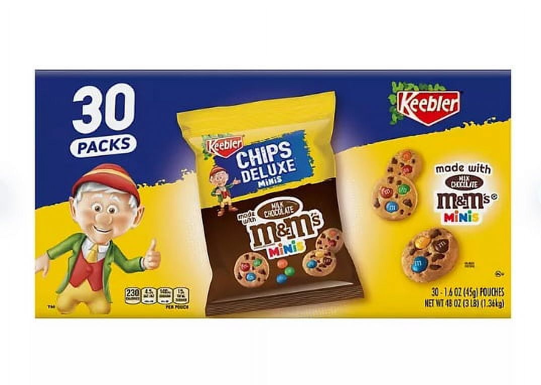 Keebler Mini Bite M&M Cookies, Deluxe Chocolate Chip, 30 ct. - Walmart.com