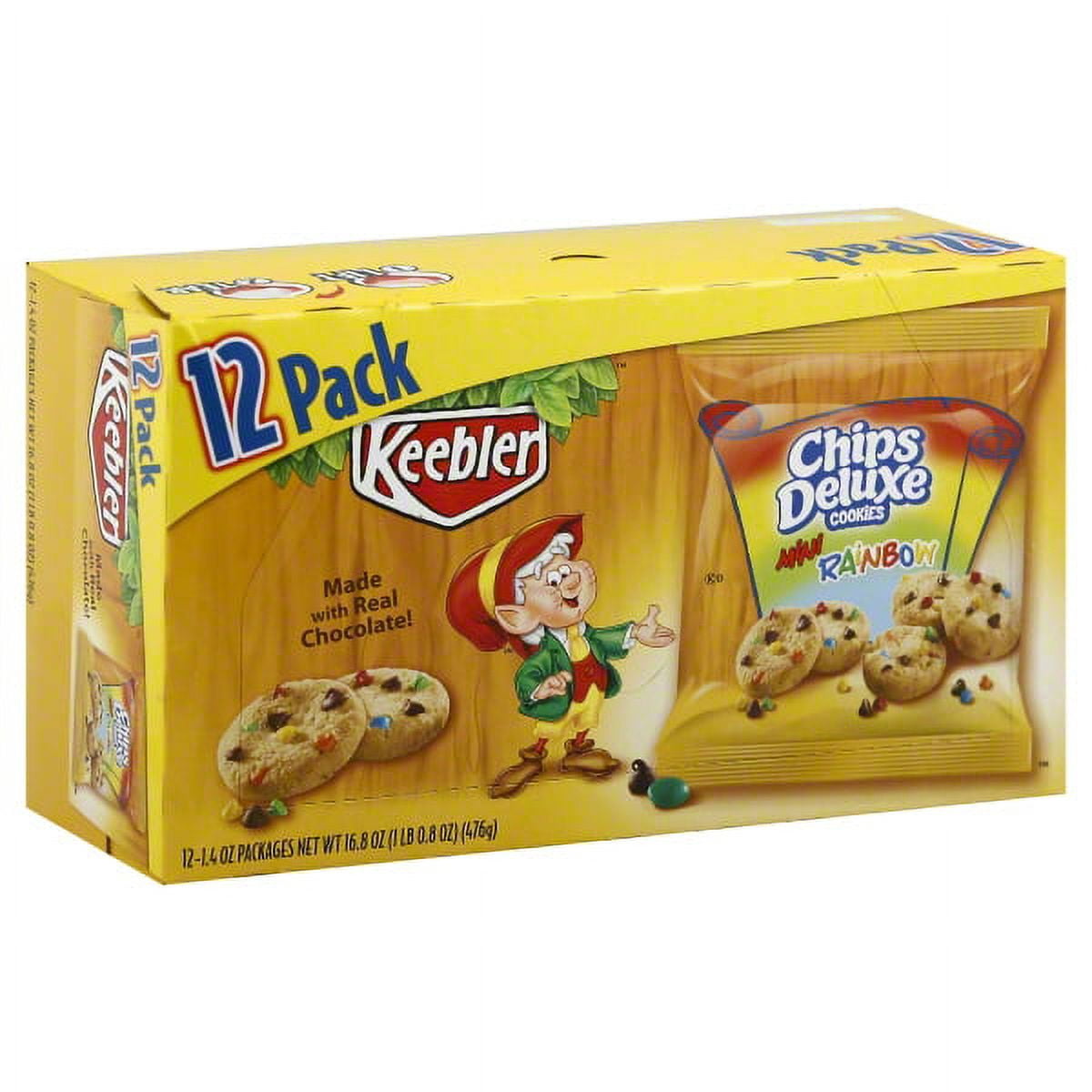 Keebler Chips Deluxe Mini Rainbow Cookies, 16.8 Oz. - Walmart.com