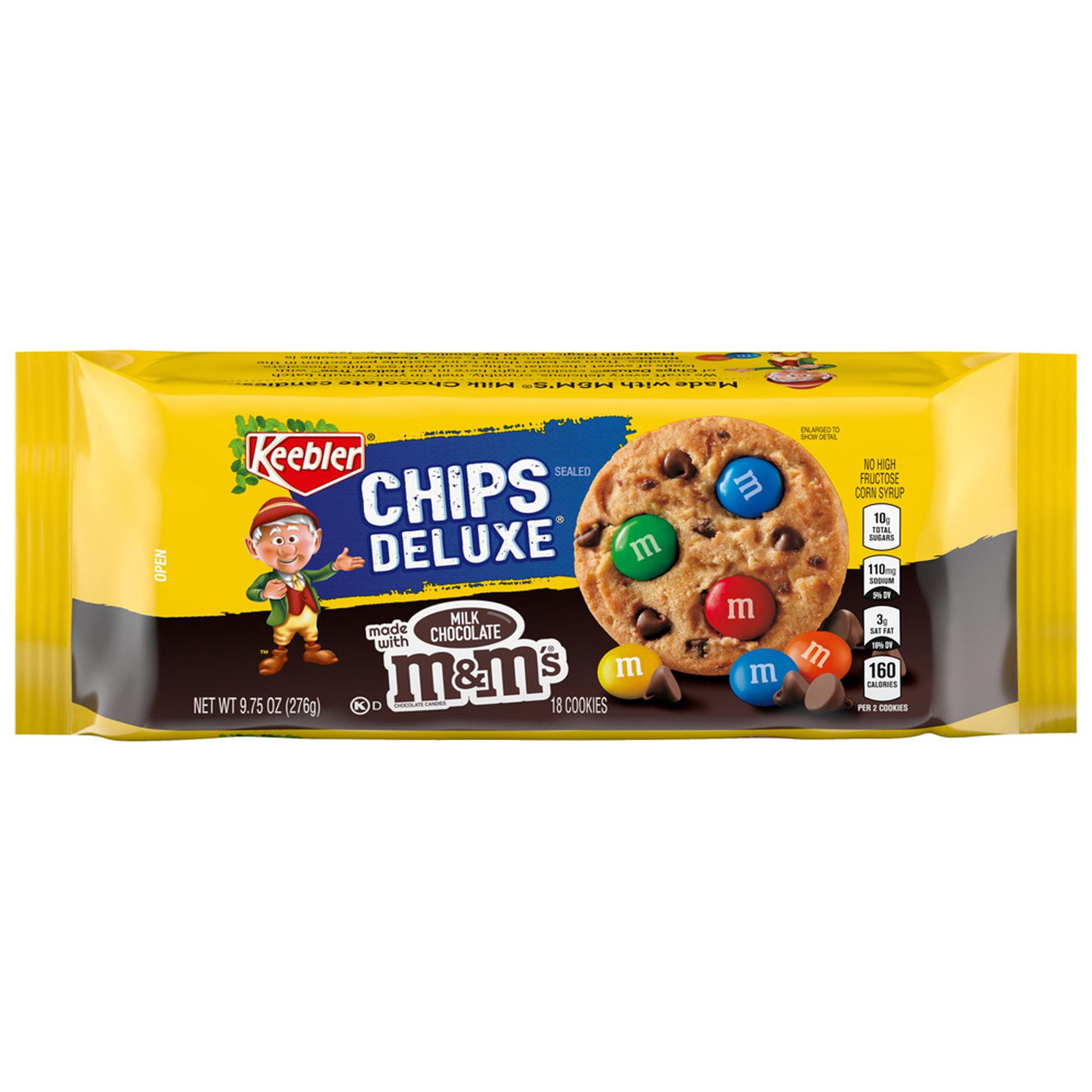 Keebler Chips Deluxe Rainbow Cookies with M&Ms 9.75 oz (Pack of 5 ...