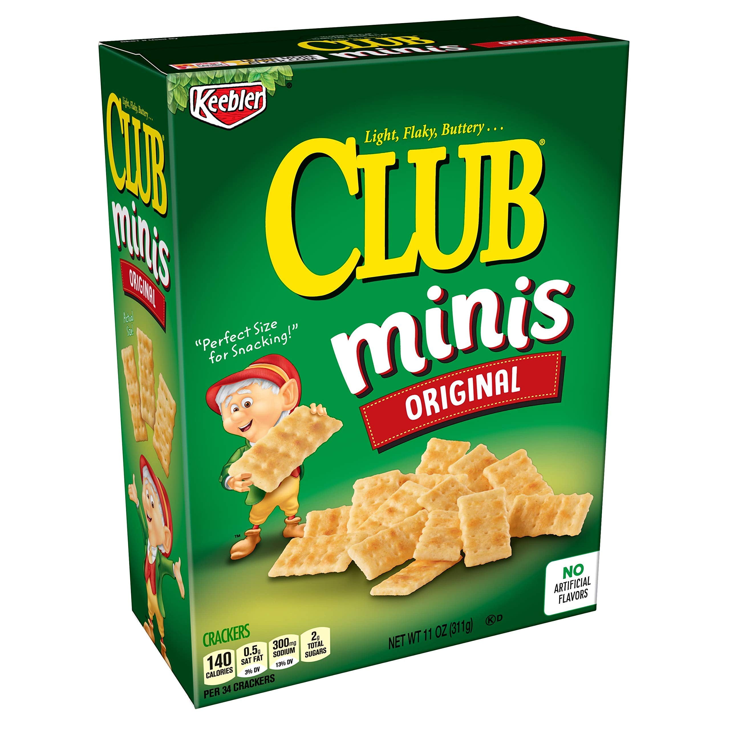 Keebler Club Crackers, Minis, YPF5 Original, 11 oz Box - SET OF 3 ...