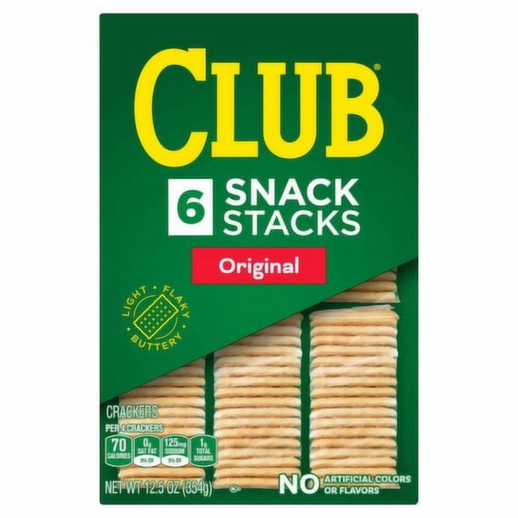 Keebler Club Crackers Original Snack 6 Stacks 12.5 oz - Walmart.com
