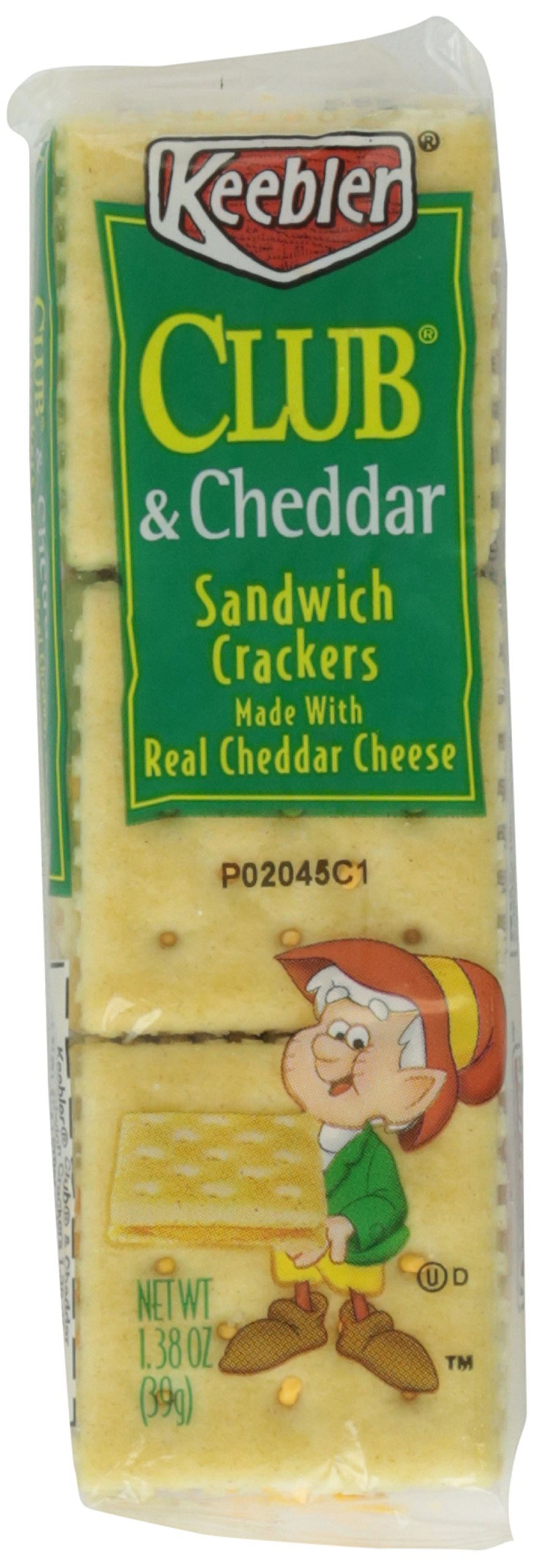 Kellogg's Keebler Club and Cheddar Sandwich Crackers (Pack of 32 ...