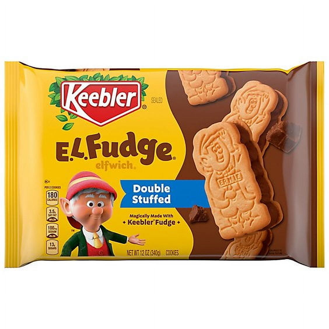 Keebler E.L. Fudge Elfwich Double Stuffed Cookies Original Package - 12 Oz - Walmart.com