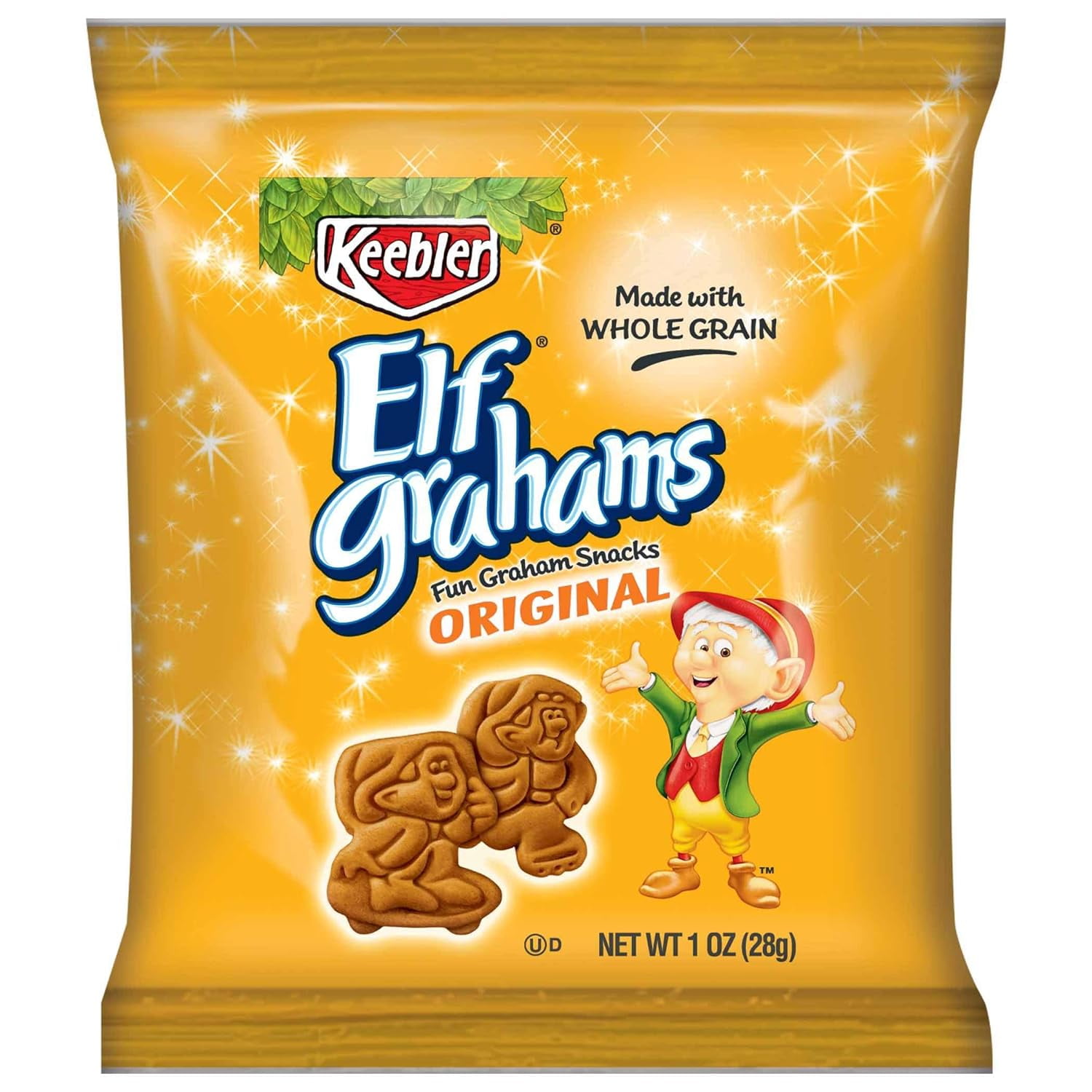 Keebler Elf, Original Graham Cracker, 1-Ounce Single Serve Packs (Pack ...
