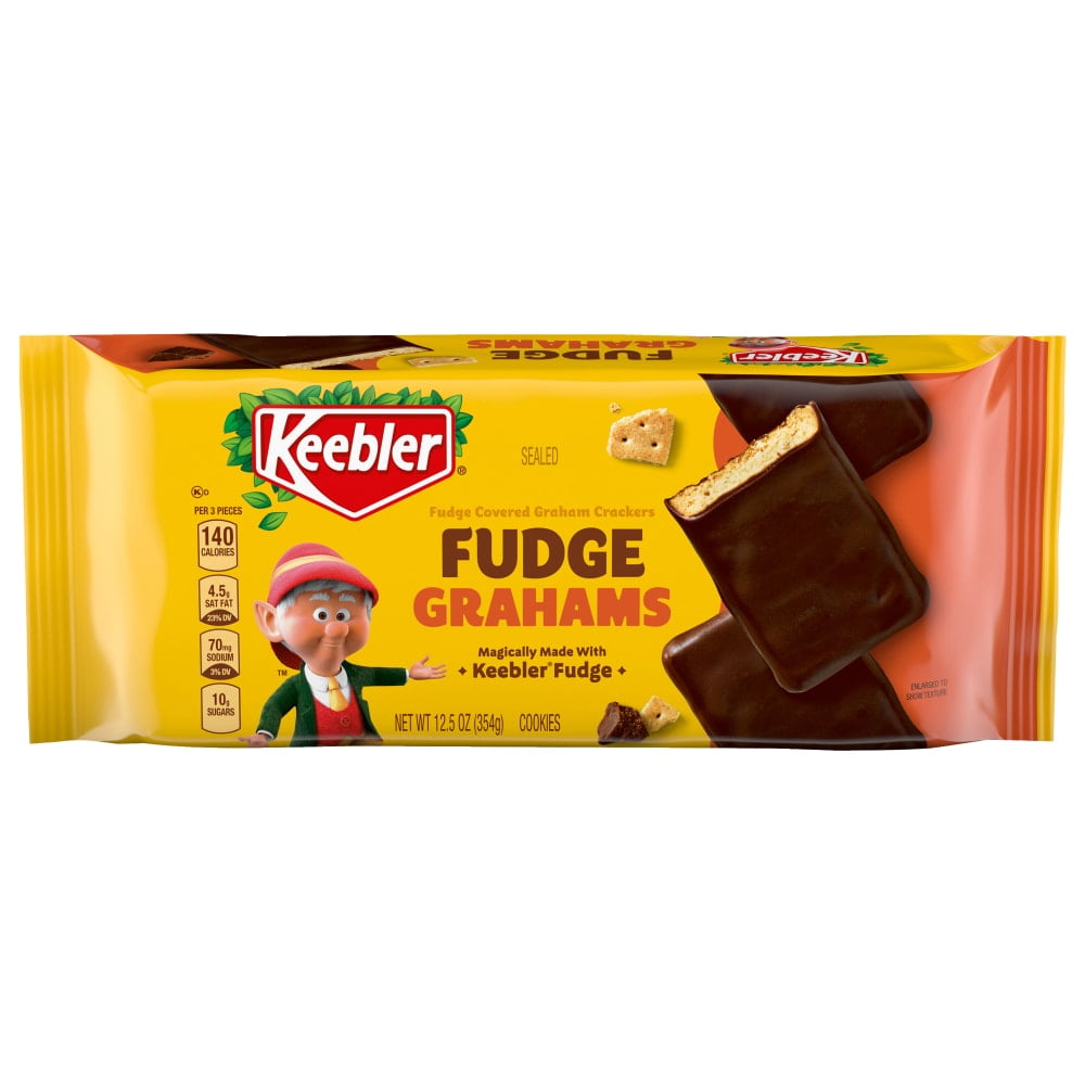 Keebler Fudge Grahams Fudge Covered Graham Crackers, 12.5 oz (Package ...