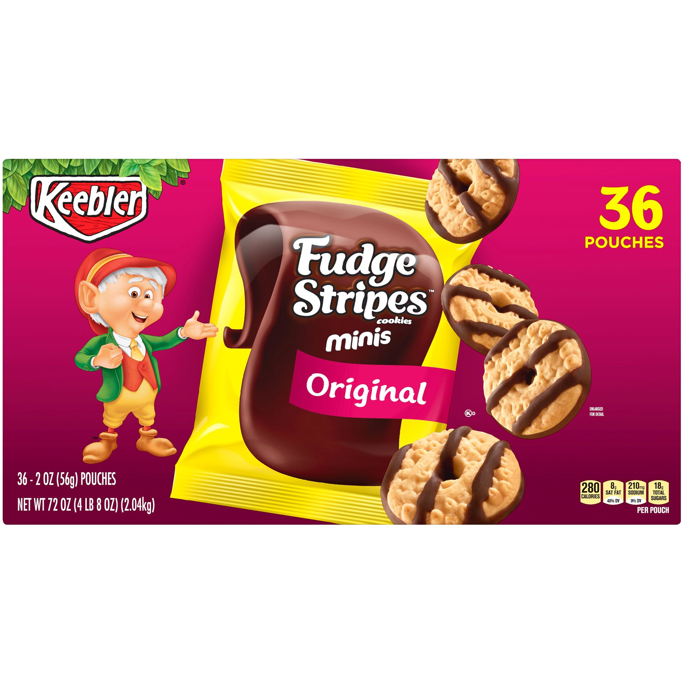 Keebler Fudge Shoppe Chocolate Elf Cookies - Original Mini Fudge ...