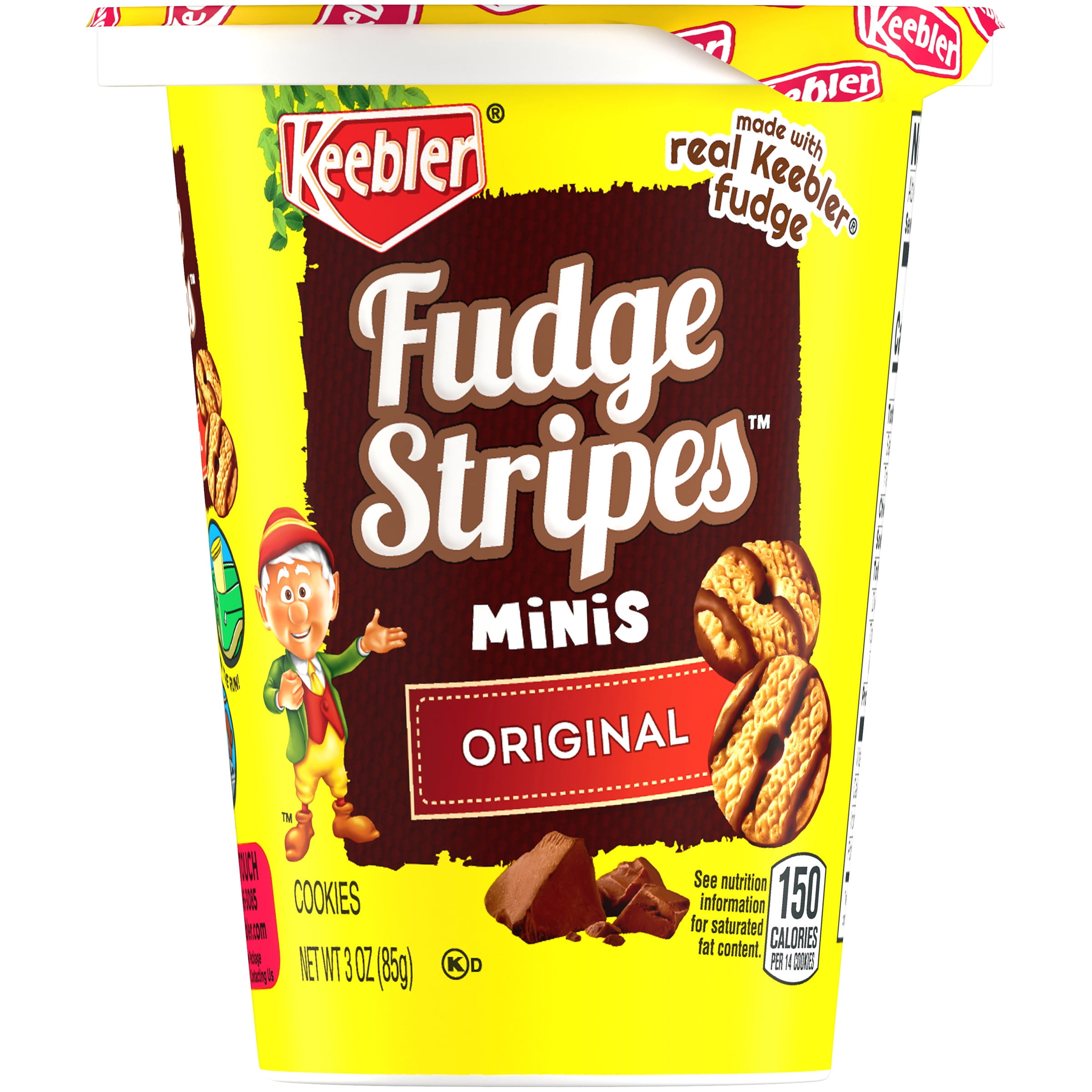 Keebler Fudge Stripes Minis Original Cookies, 3 Oz - Walmart.com