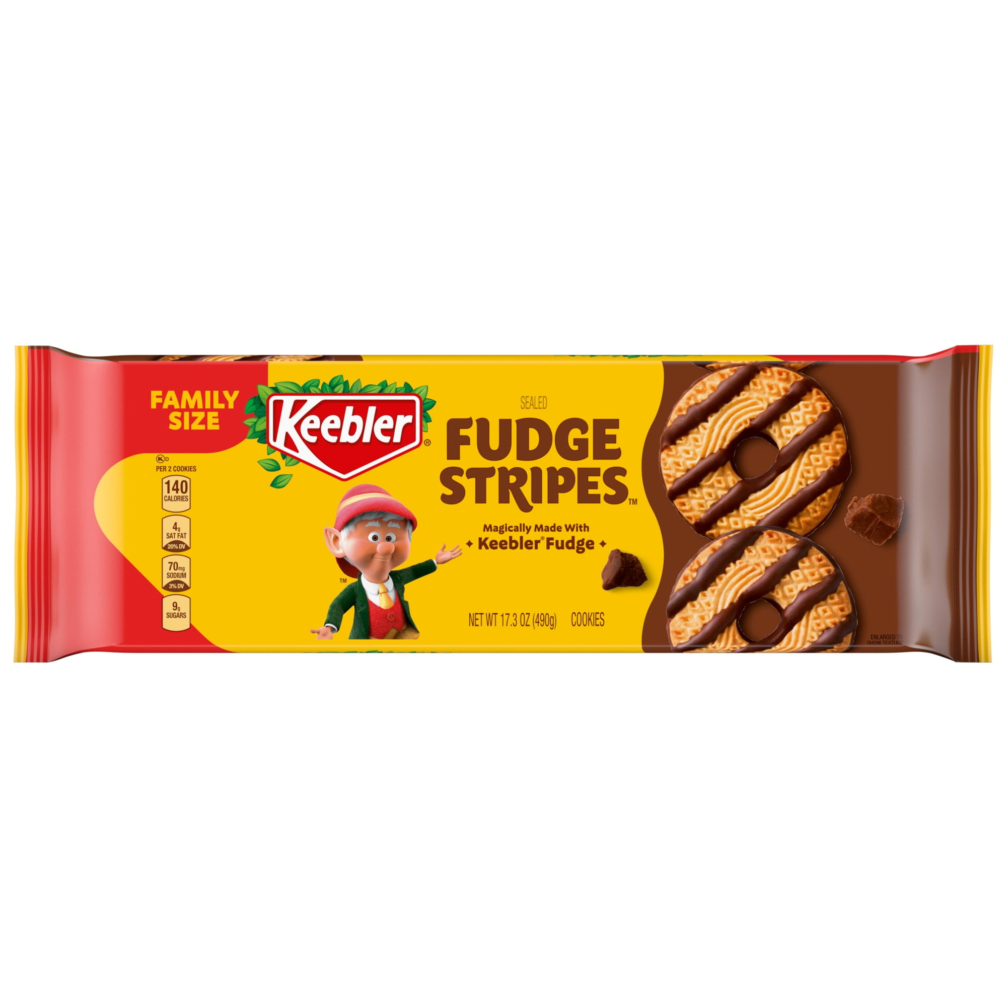 Keebler Fudge Stripes Original Cookies, Family Pack, 17.3 oz - Walmart.com