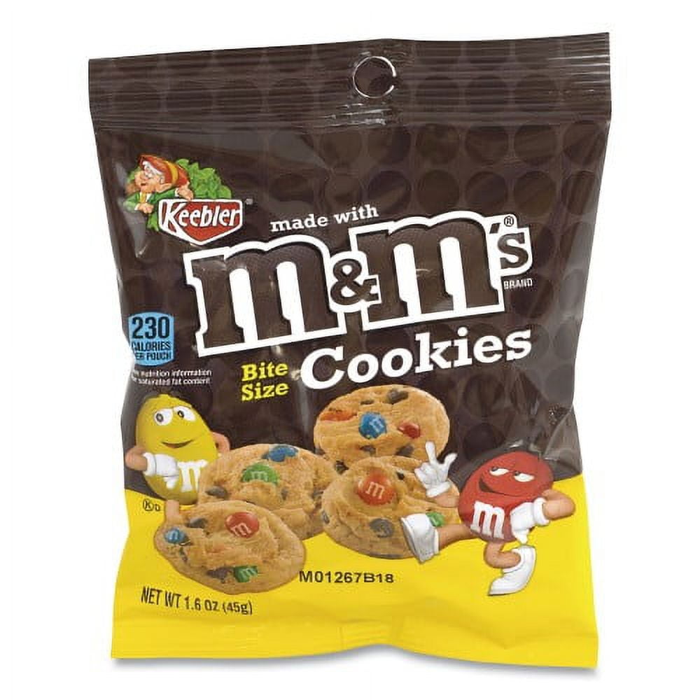 New Keebler Mini Cookie Snack Packs, Chocolate Chip/MandMs, 1.6 oz ...