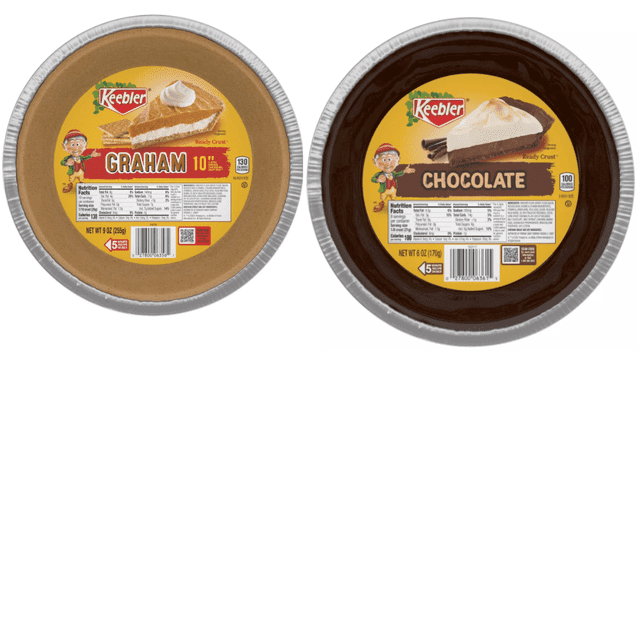 Keebler Ready Crust 2 Extra Servings Graham Pie Crust, 9 oz&Keebler ...