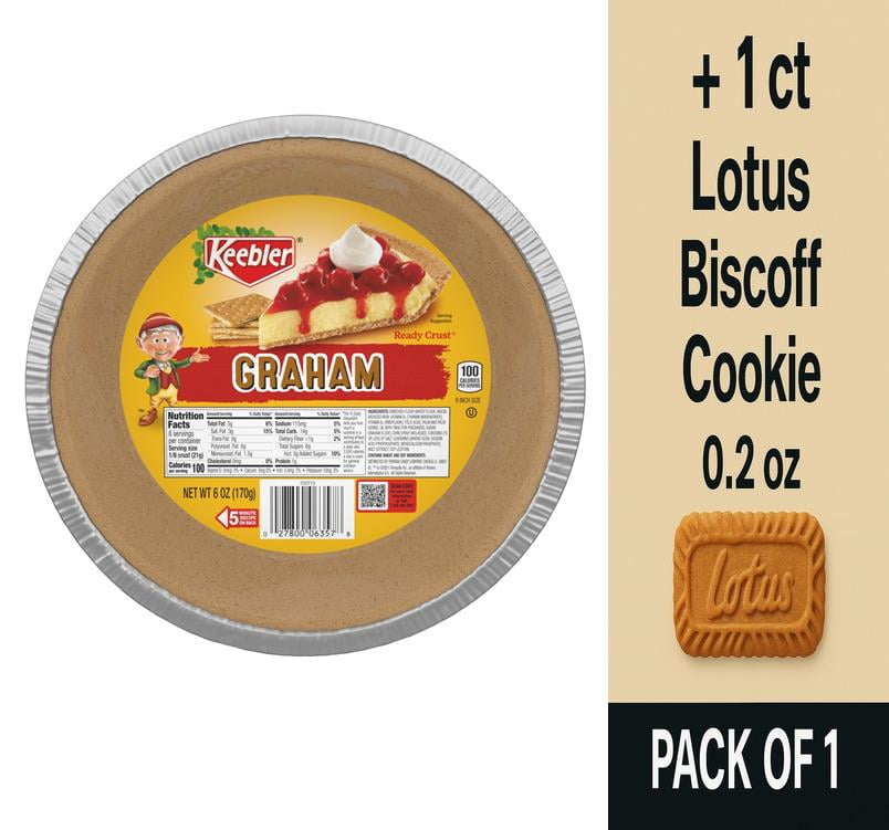 Keebler Ready Crust 9-Inch Graham Cracker Pie Crust, Premade Pie Crust ...